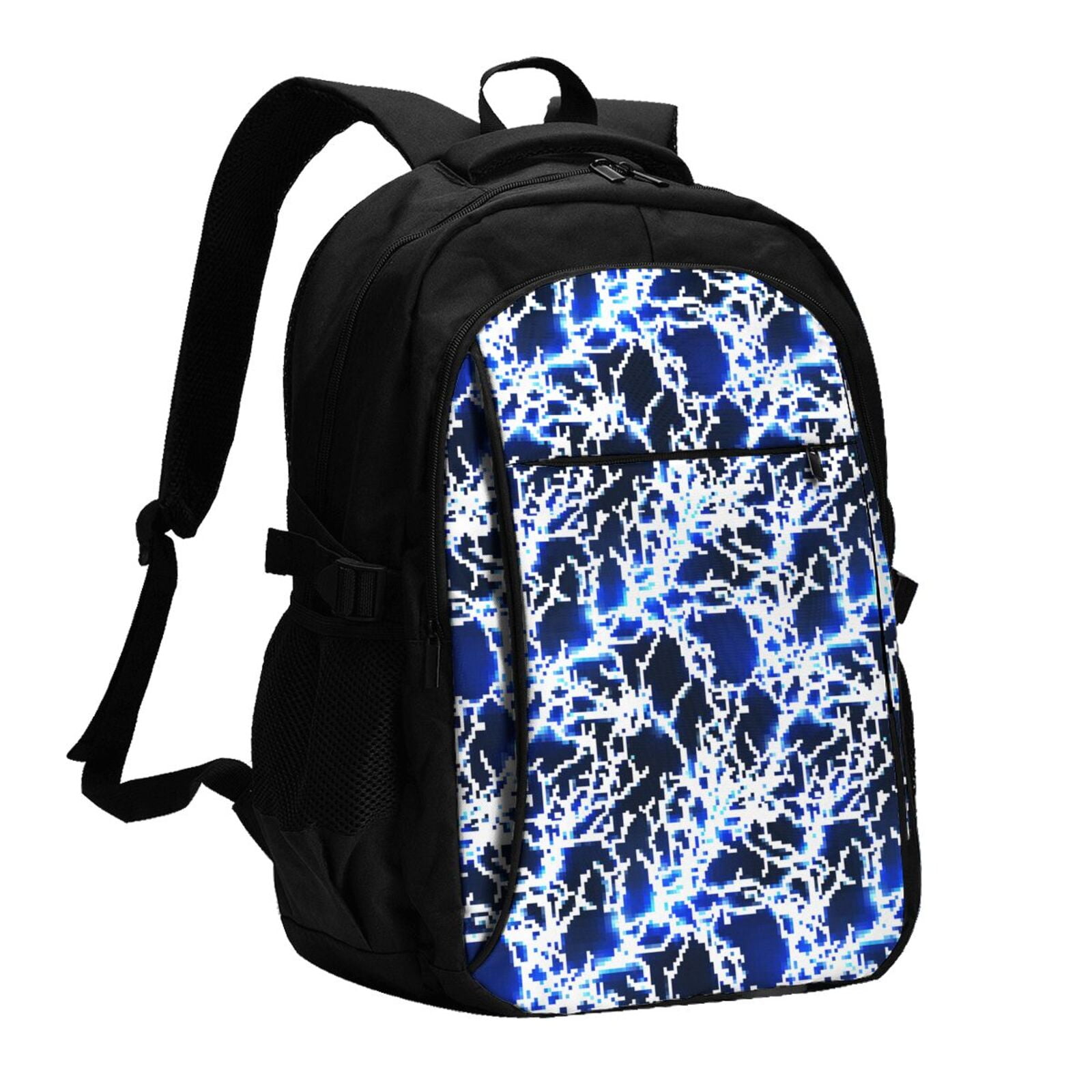 Balery Blue Lightning2 Print USB Charging Backpack for Men and Women ...