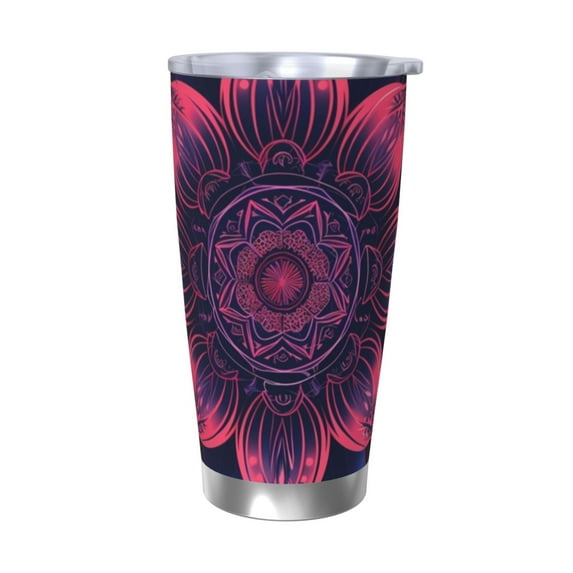 Balery Bohemian Vintage Pattern Pattern 20oz Insulated Car Cup with ...