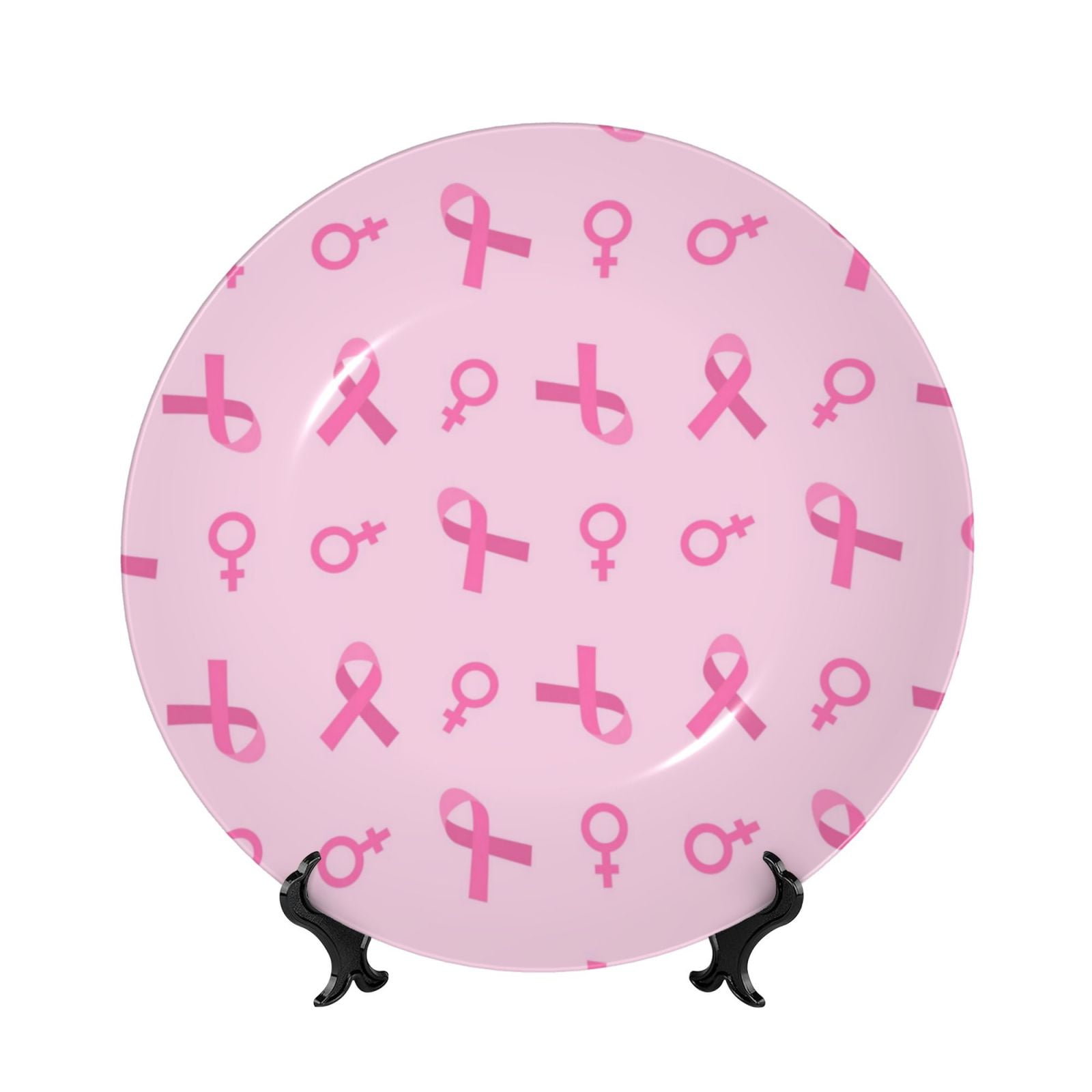 Balery Breast Cancer Awareness 1 Print Bone China Decorative Plate ...