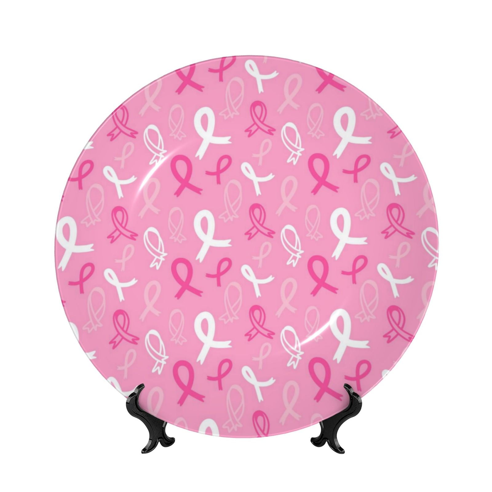 Balery Breast Cancer Awareness (3) Print Bone China Decorative Plate ...