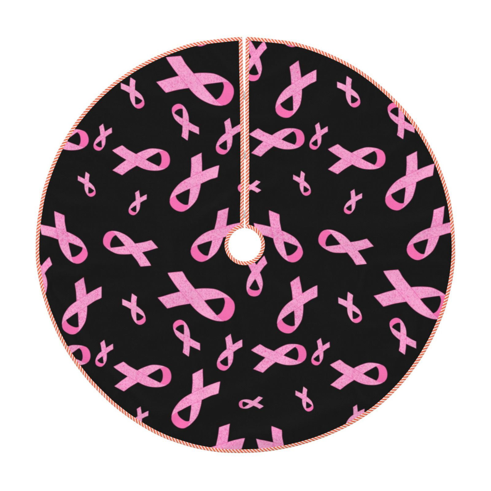 Balery Breast Cancer Awareness Printed Christmas Tree Skirt , Merry ...