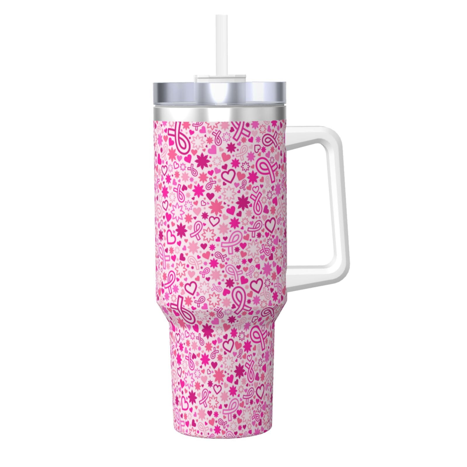 Balery Breast Cancer Awareness2 Pattern 40oz Stainless Steel Tumbler ...