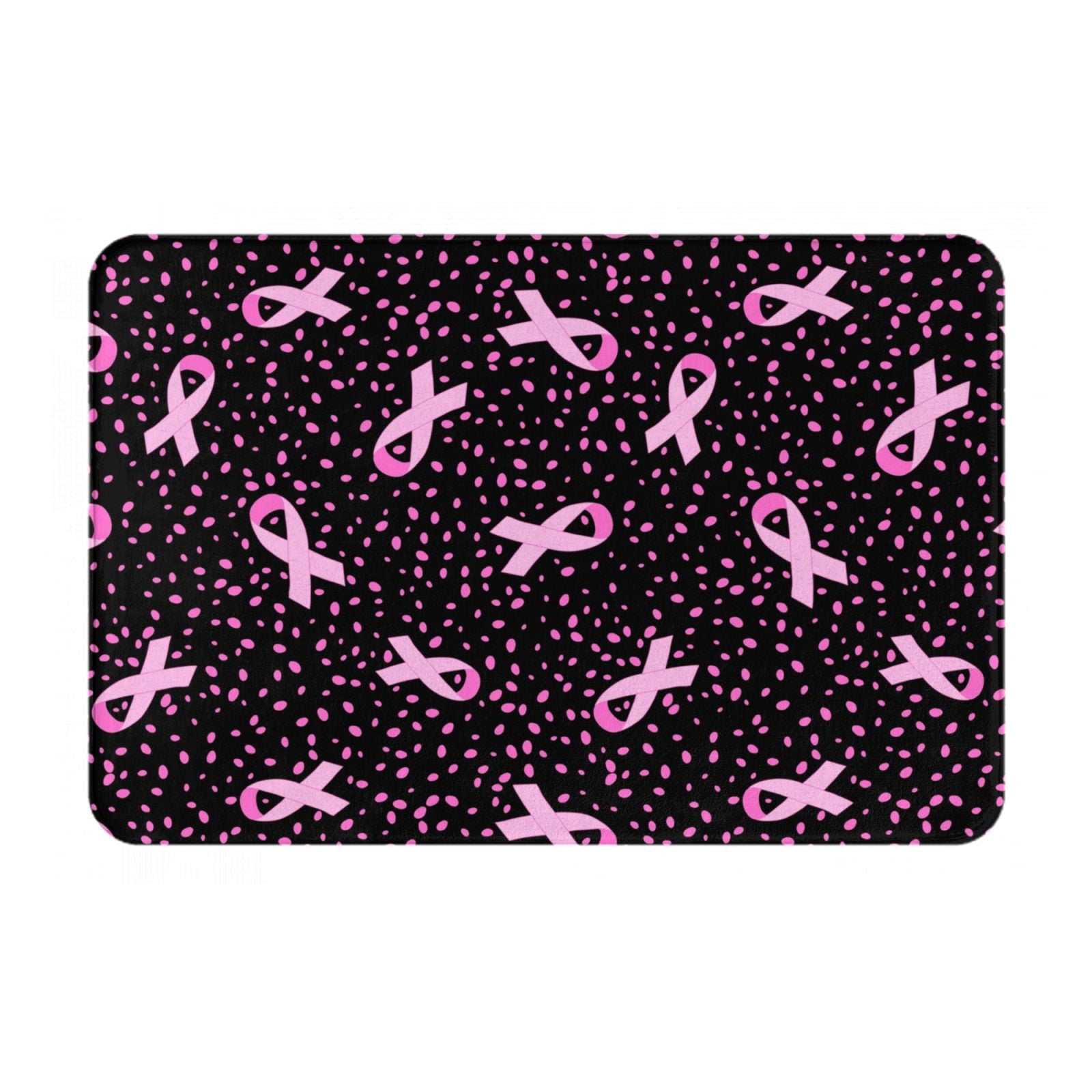 Balery Breast Cancer Awareness3 Doormat, Durable Flannel Fabric ...