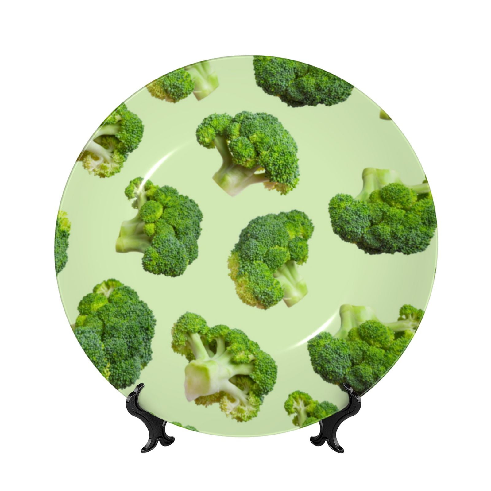 Balery Broccoli 3 Print Bone China Decorative Plate Ceramic Dinner ...