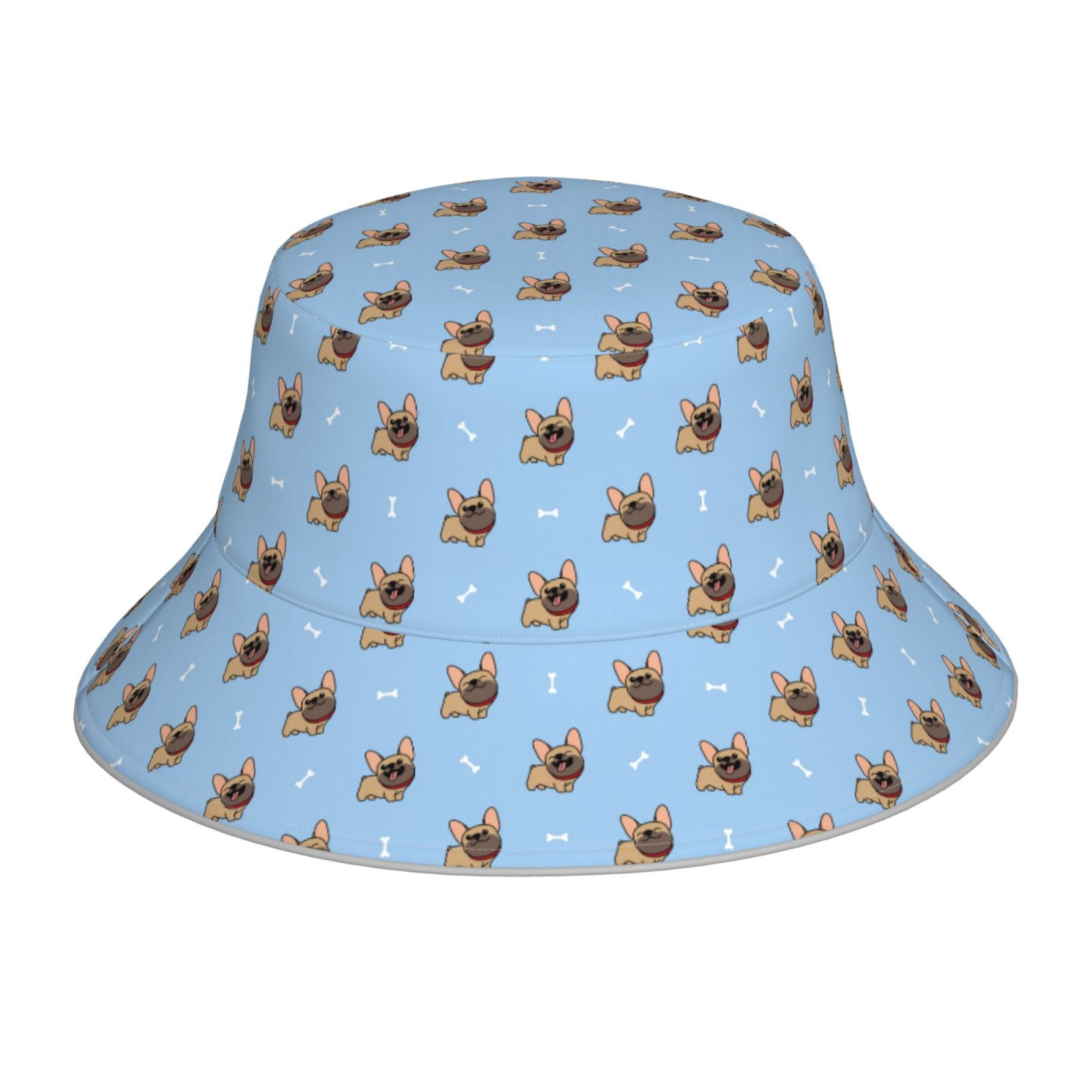 Balery Brown French Bulldog Sun Hats for Men Women Bucket Hat UPF 50 ...