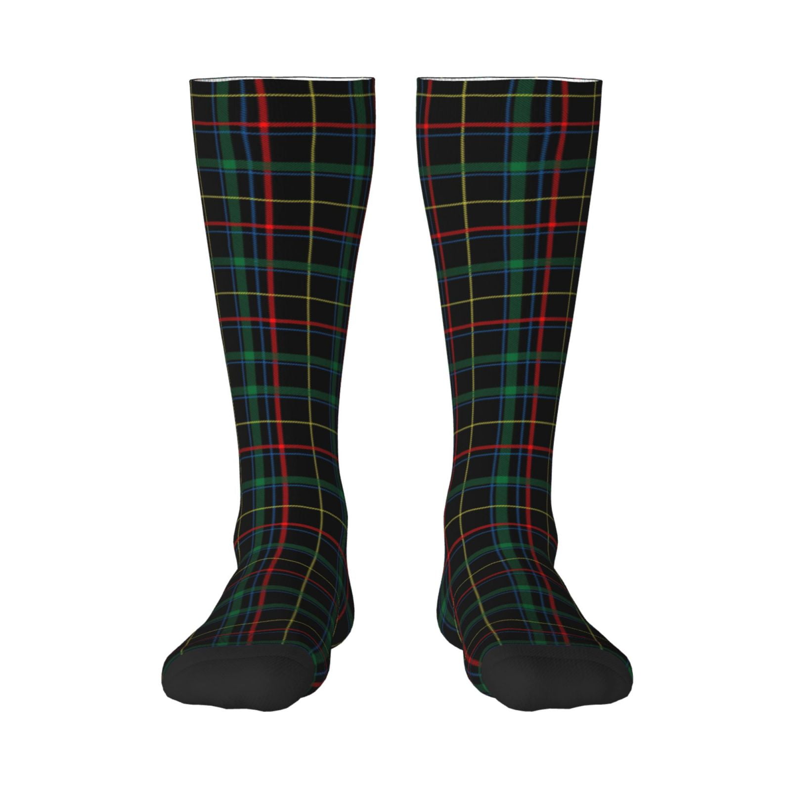 Balery Buffalo Plaid Dark Green Fun Novelty Socks Men'S Women'S Crew ...