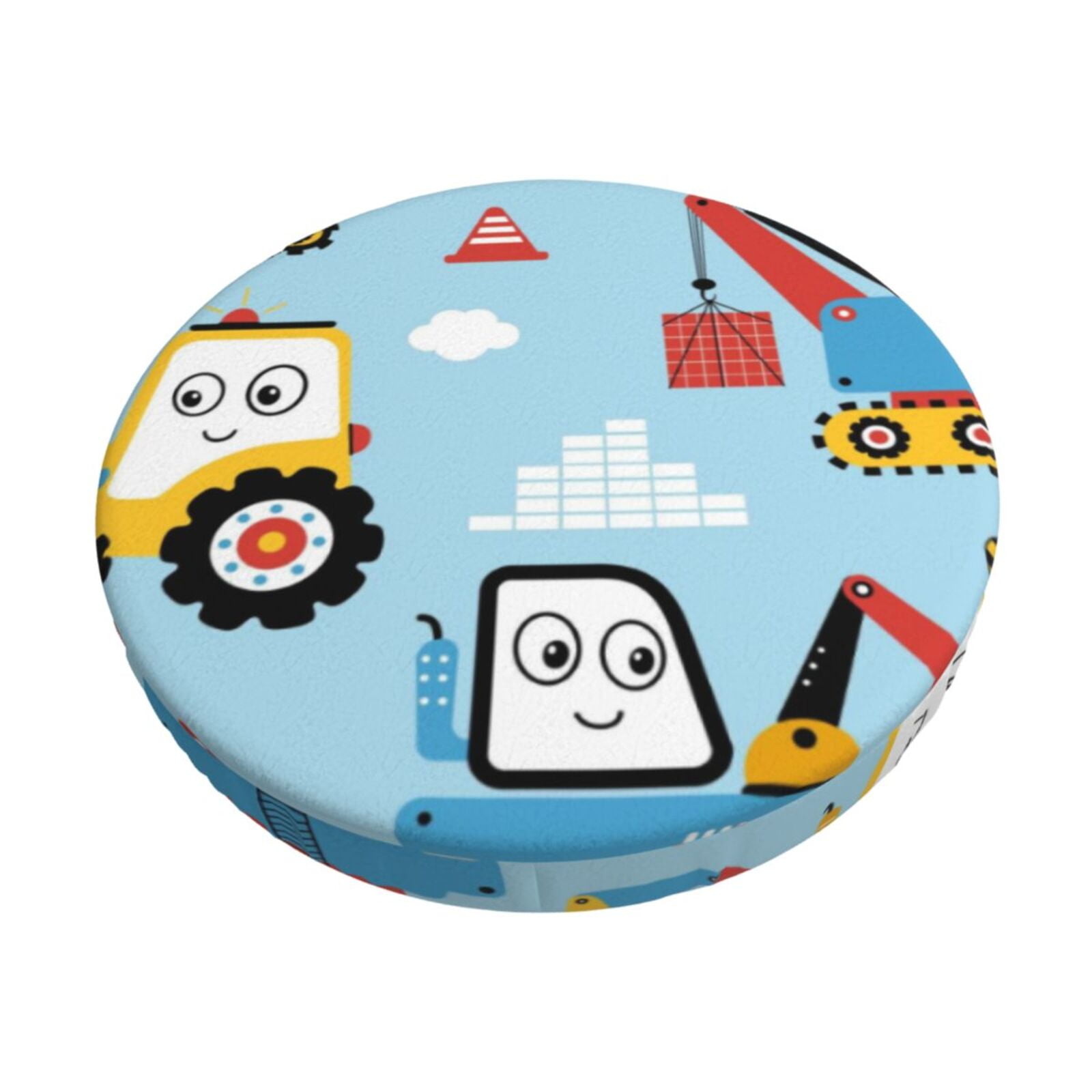 Balery Building Truck Round Bar Stool Seat Covers Velvet Fabric ...