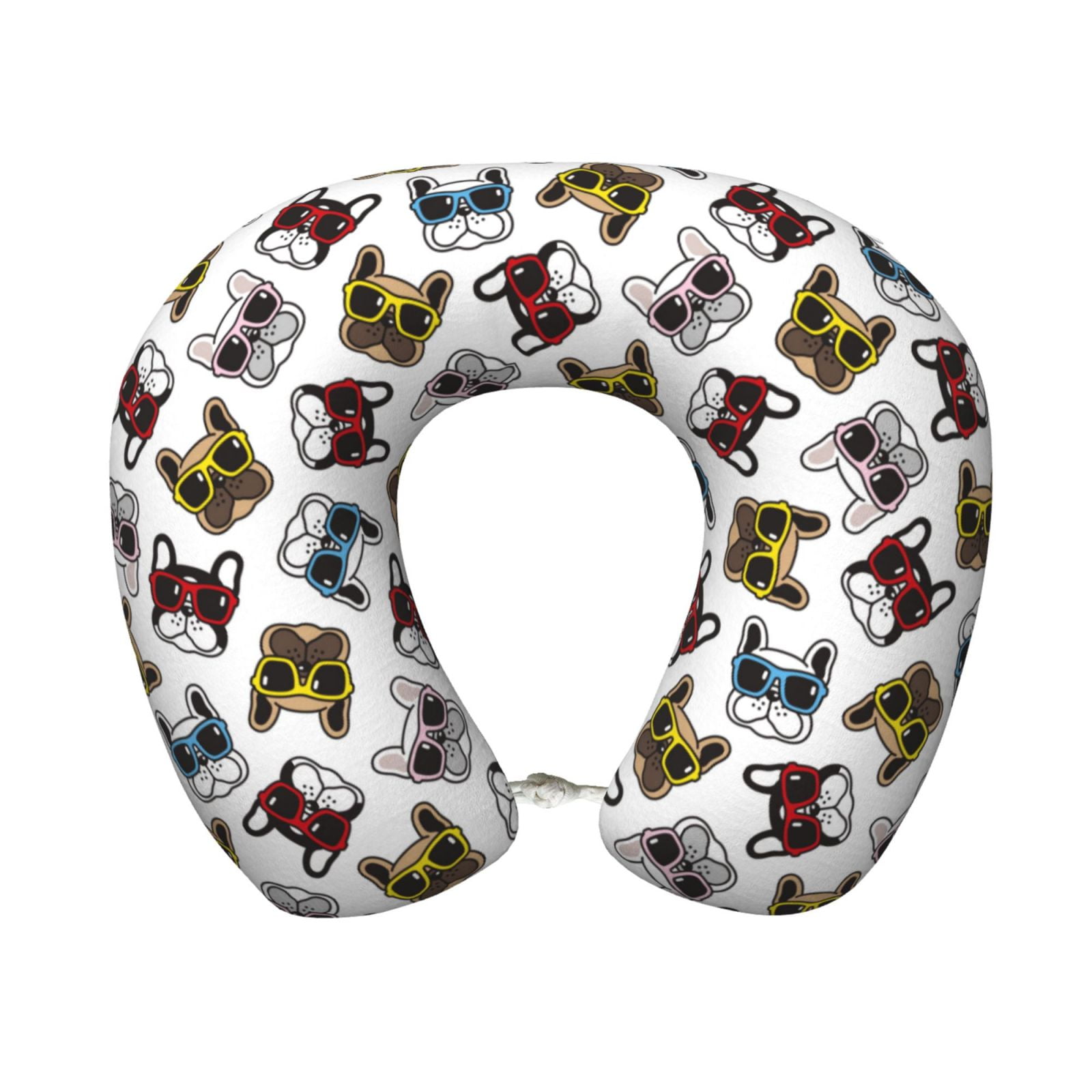 Balery Bulldog Sunglasses Face Neck Pillow for Traveling, Upgraded ...