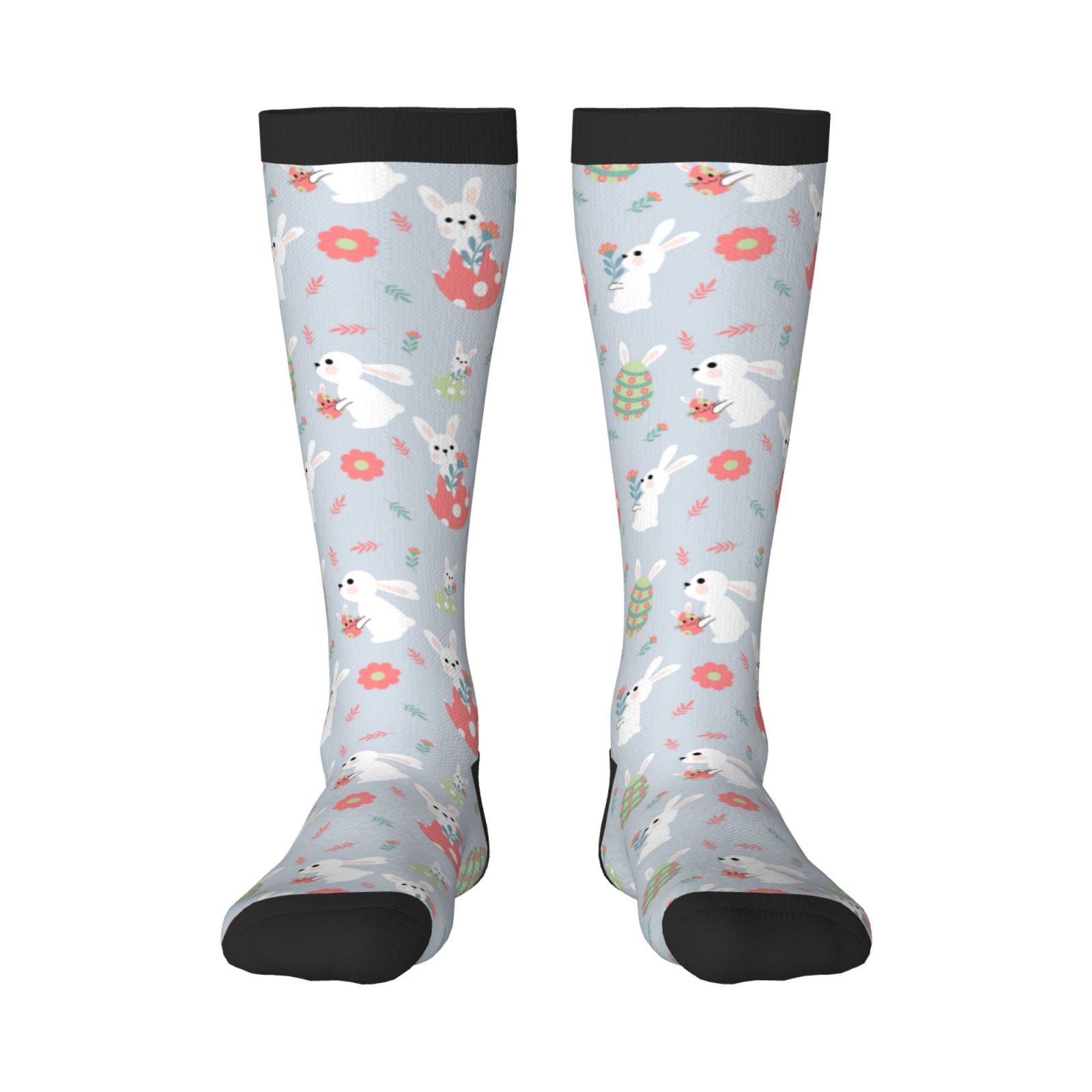 Balery Bunny cartoon with easter Printed Novelty Socks Men's Women's ...