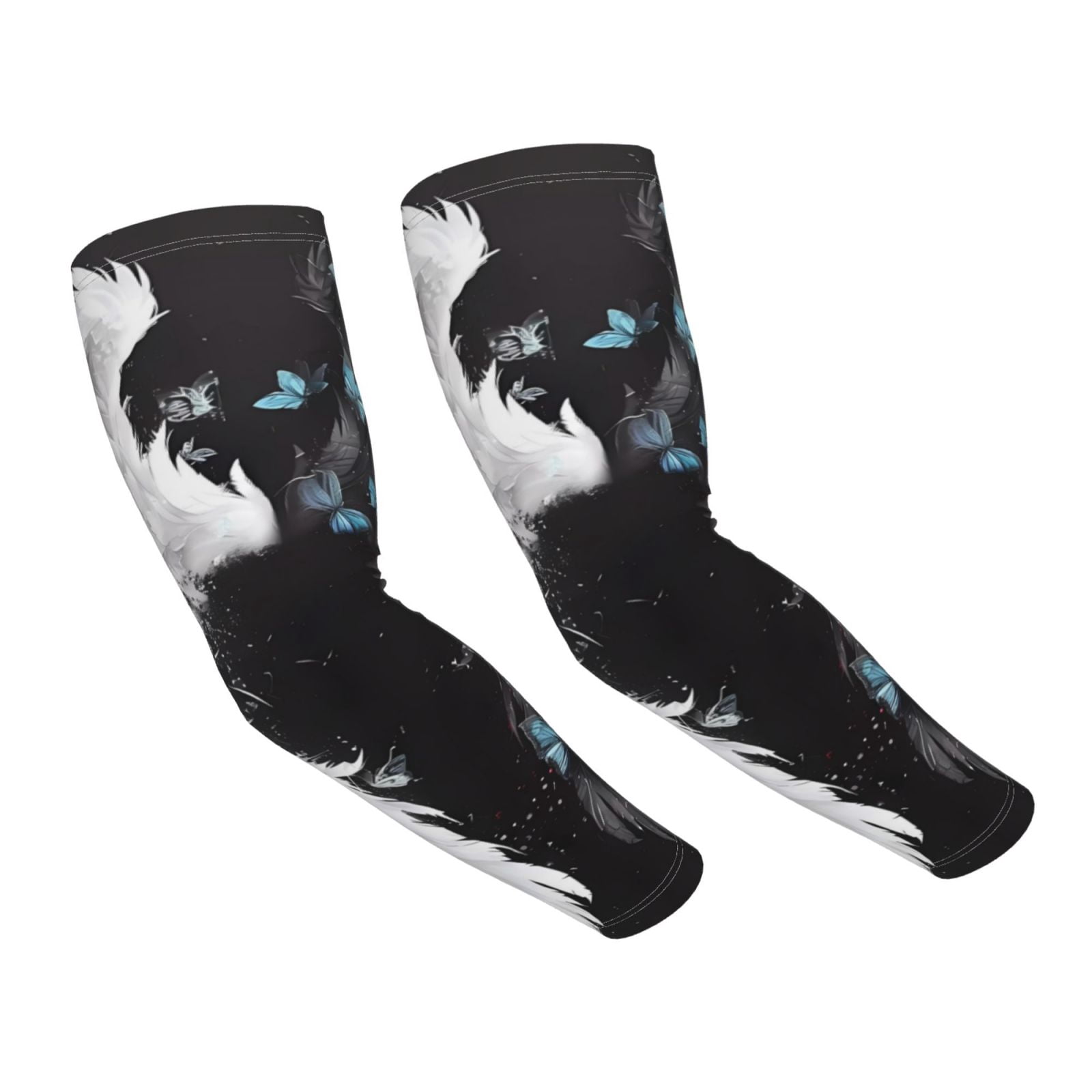 Balery Butterfly Angel Wings Art Cooling Arm Sleeves for Men & Women ...