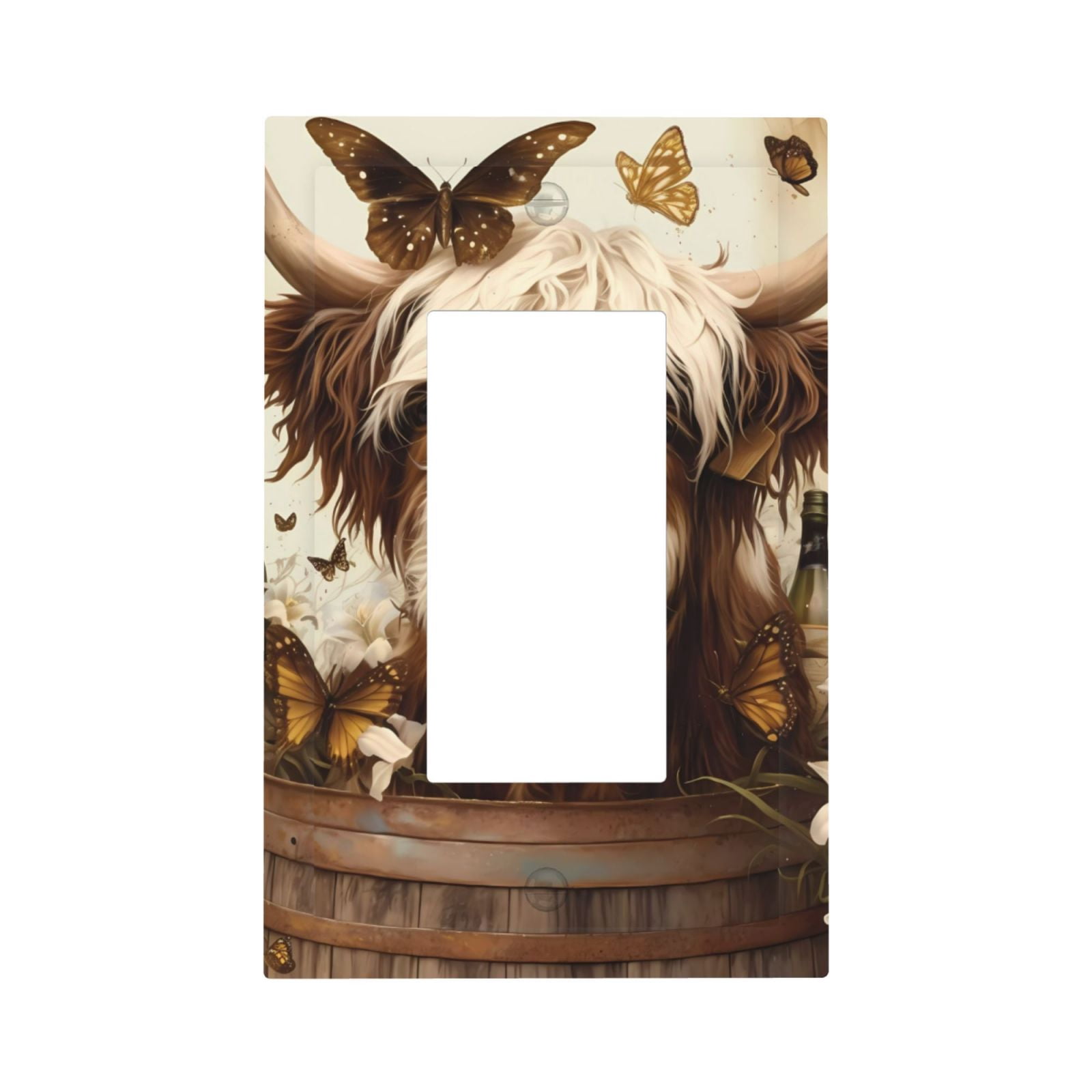 Balery Butterfly Cow Barrel for Duplex Wall Plates Kit, Electrical ...