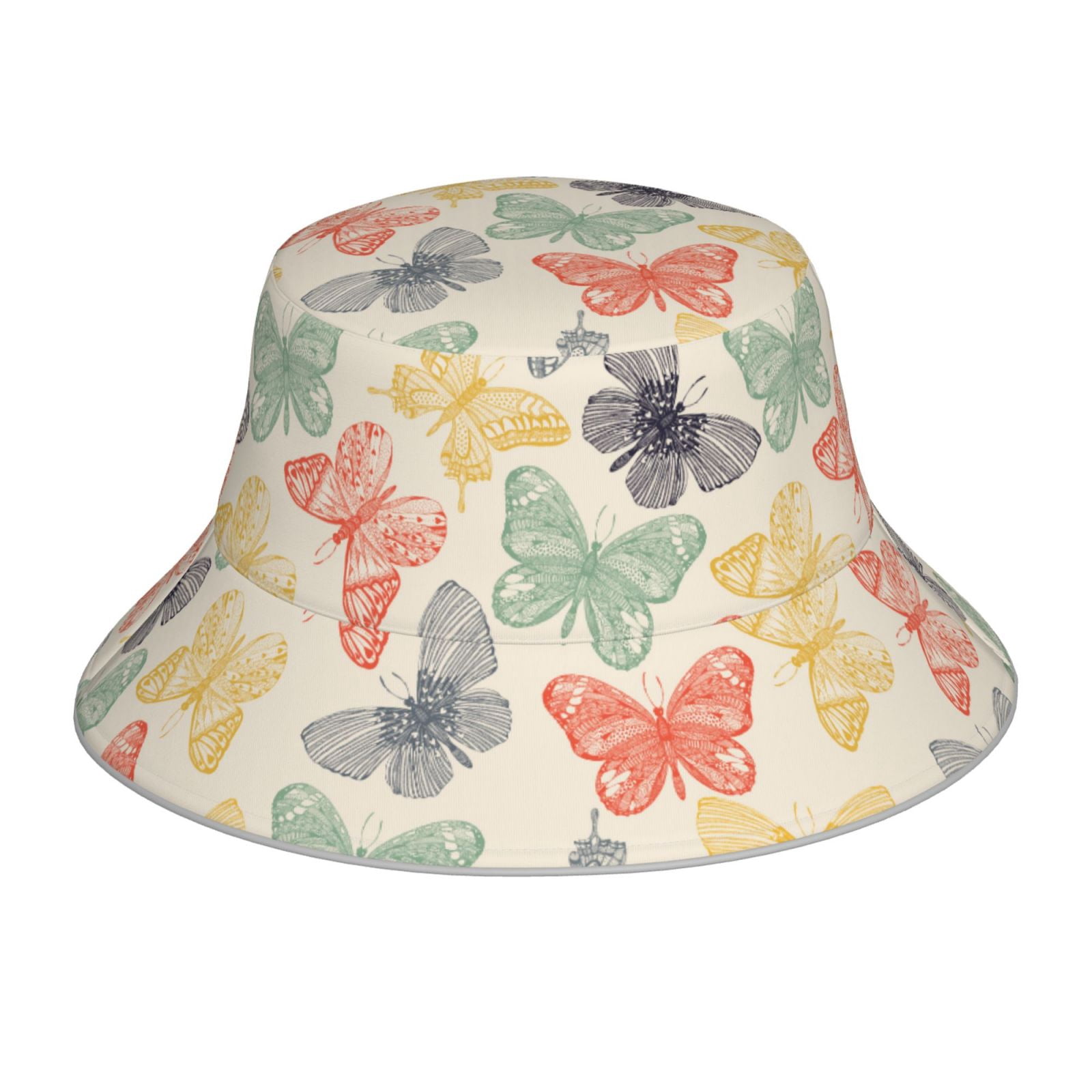 Balery Butterfly Sun Hats for Men Women Bucket Hat UPF 50+ Buckey Hat Boonie Hat Foldable UV ...