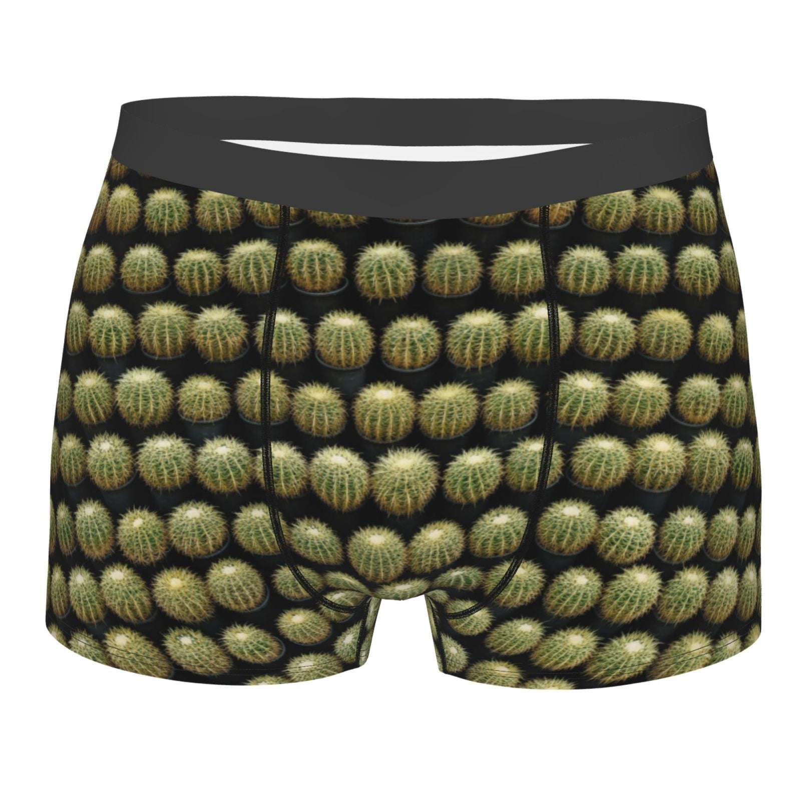 Balery Cactus Farmland Men's Boxer Briefs, Soft and Breathable Cotton ...