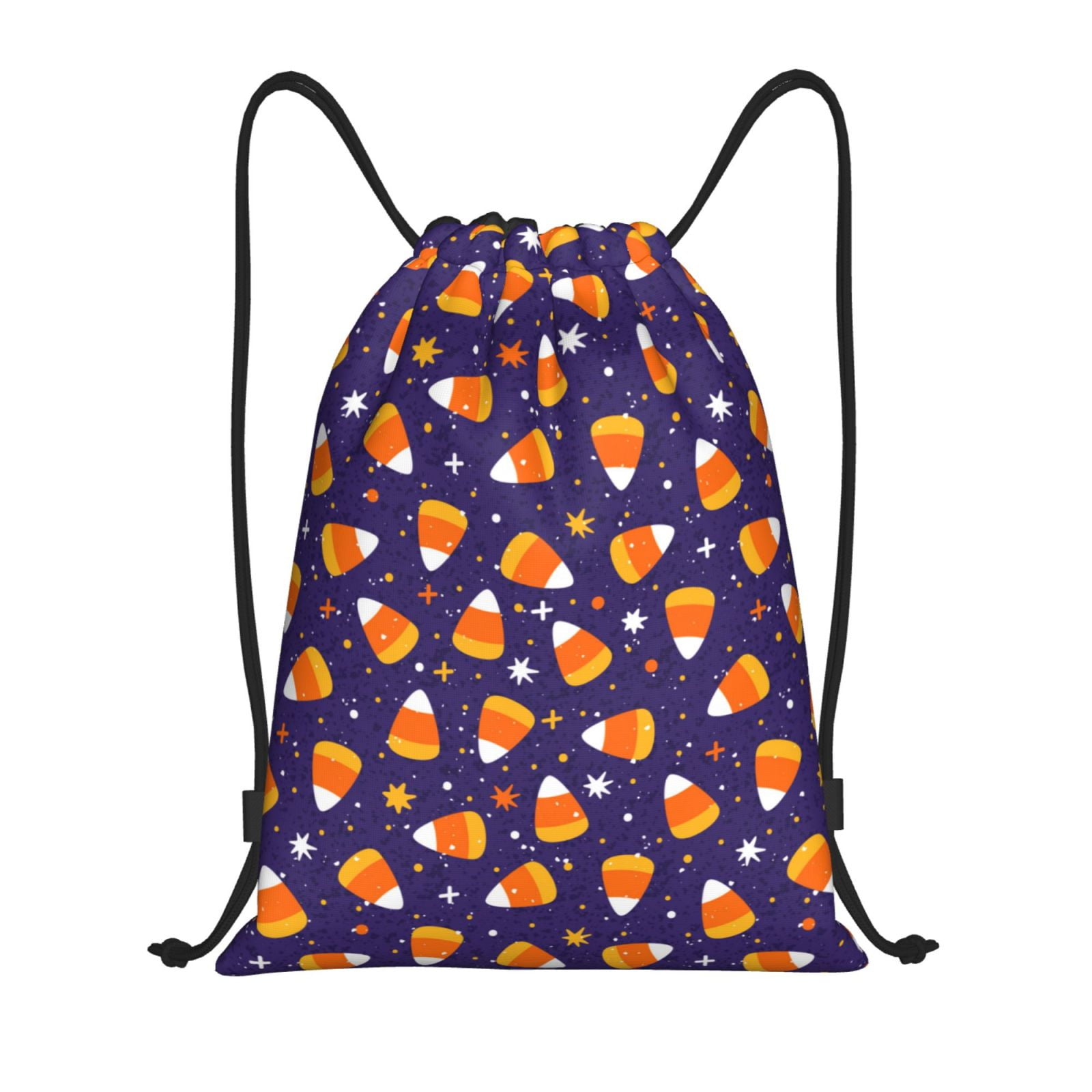 Balery Candy Corn (2) Pattern Drawstring Backpack Bag Sport Gym ...