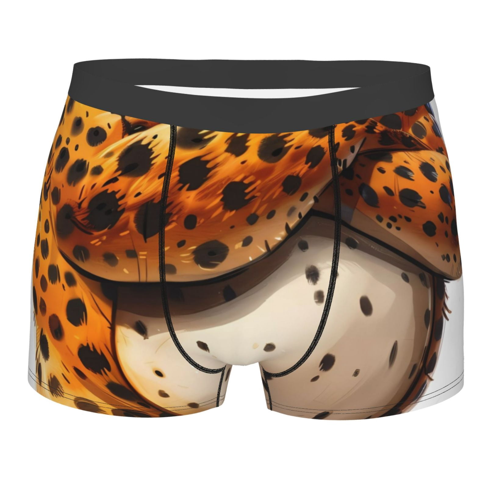 Balery Cartoon Cheetah With Attitude Men's Boxer Briefs, Soft and ...