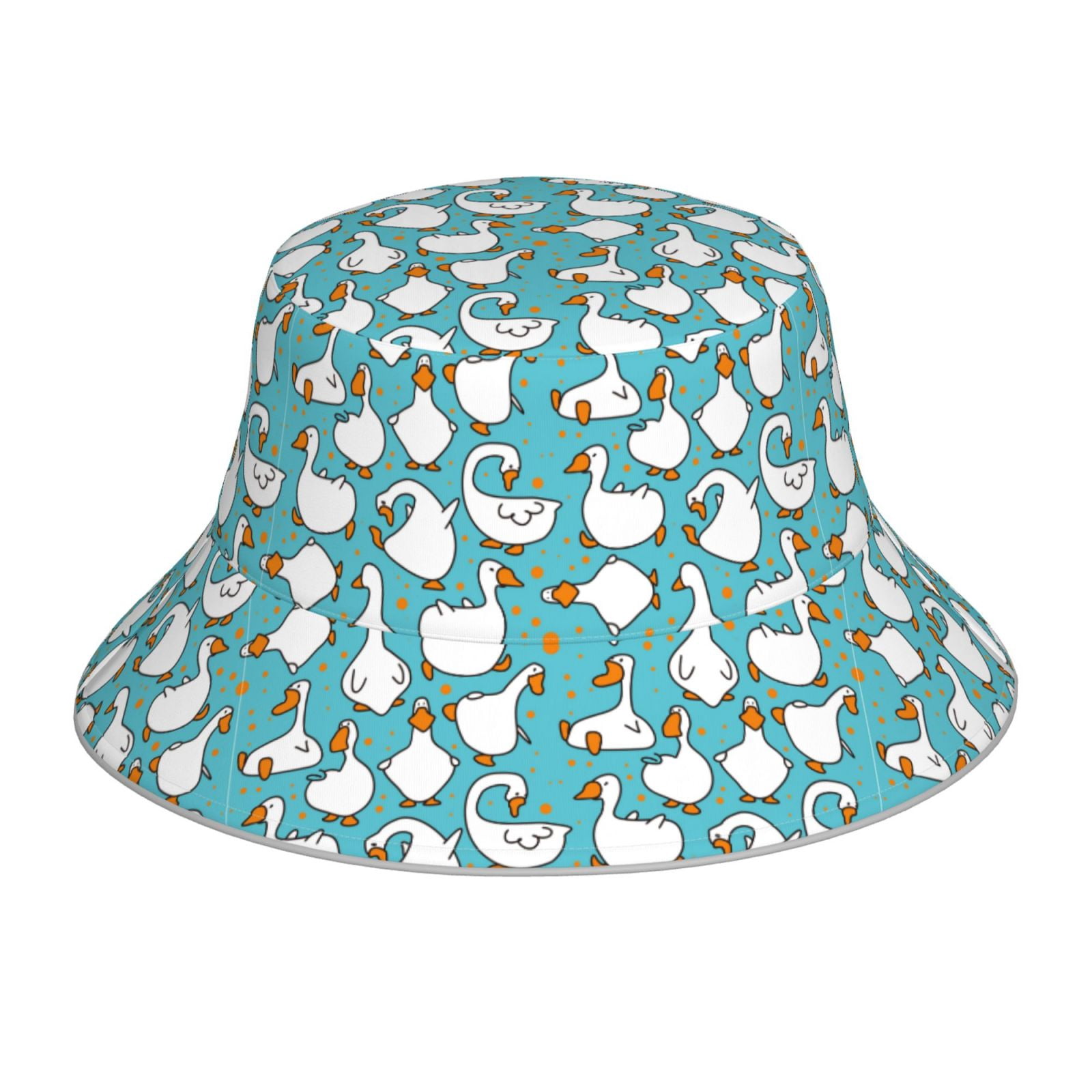 Balery Cartoon Funny Goose Sun Hats for Men Women Bucket Hat UPF 50 ...