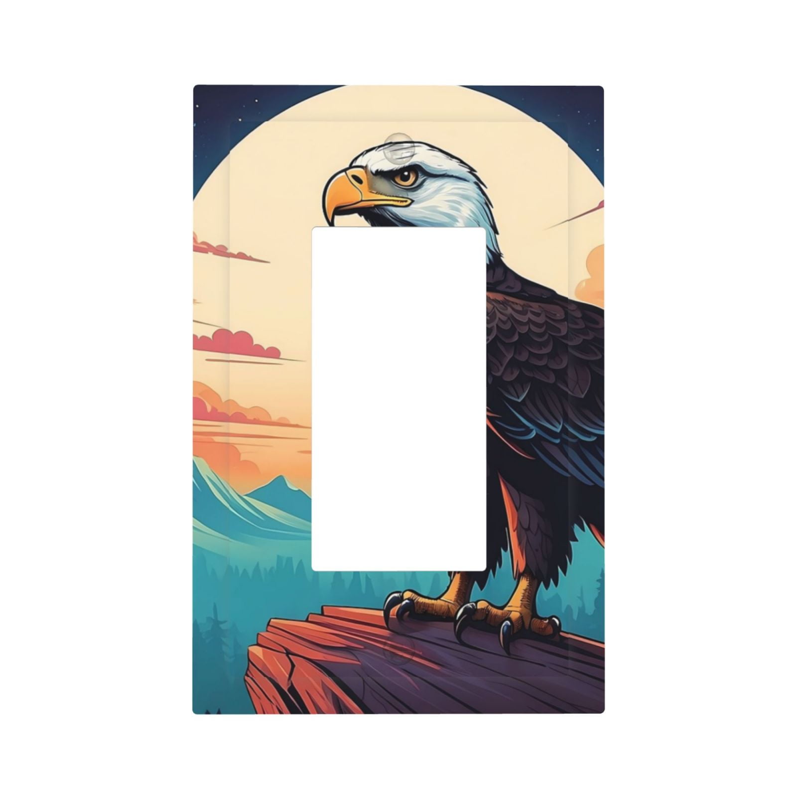 Balery Cartoon Iceberg Bald Eagle for Duplex Wall Plates Kit ...