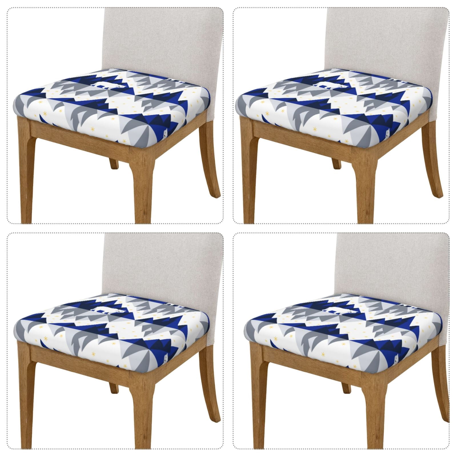Balery Cartoon Iceberg Polar Bear Stretch Couch Cushion Covers ...