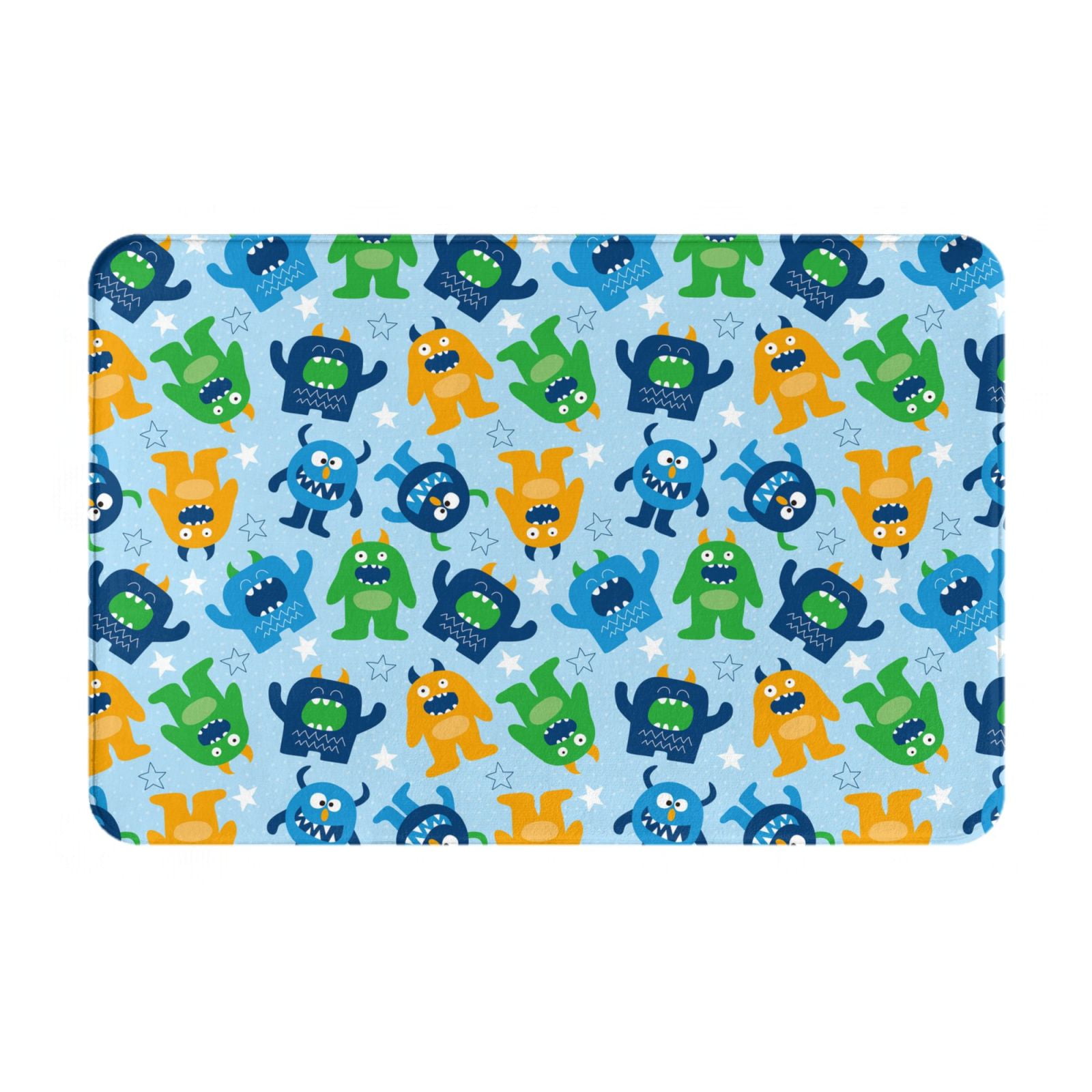 Balery Cartoon Monster Doormat, Durable Flannel Fabric, Waterproof ...