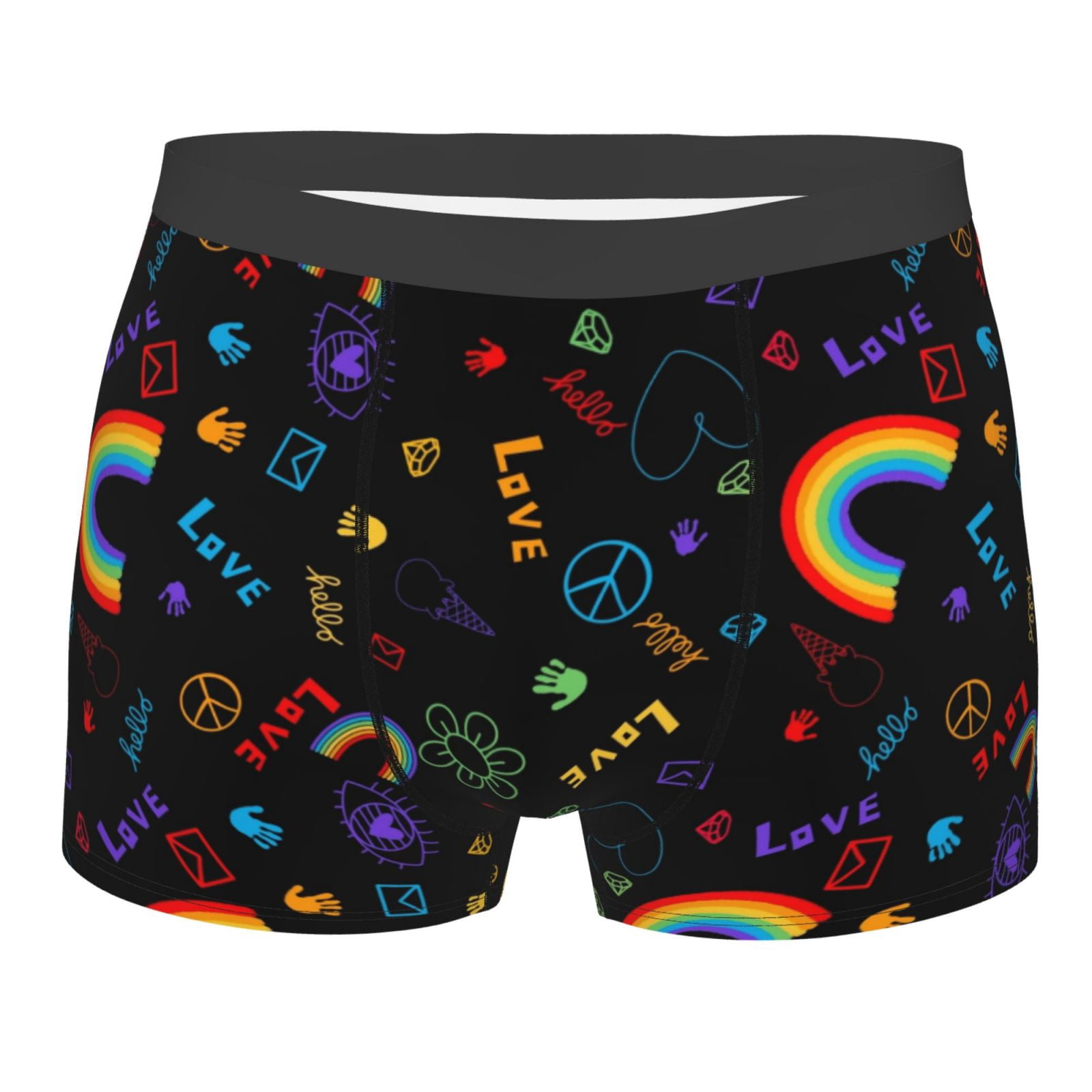 Balery Cartoon Pride Lgbt Men's Boxer Briefs, Soft and Breathable ...