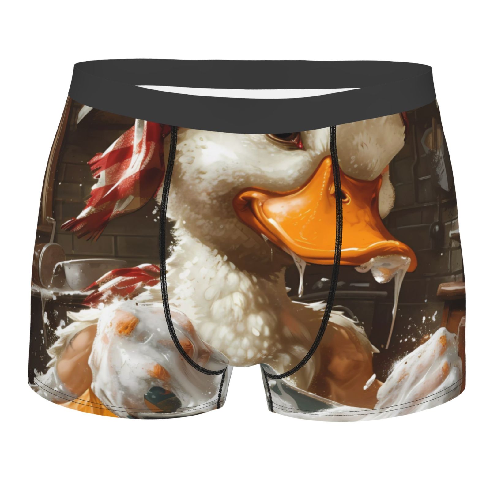 Balery Cartoon Scottish Duck Men's Boxer Briefs, Soft and Breathable ...