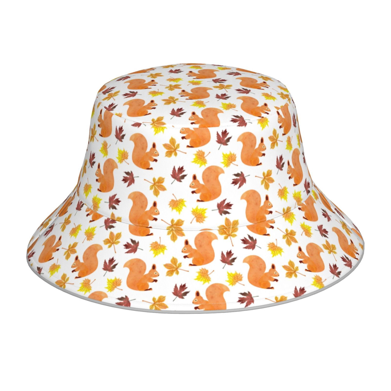 Balery Cartoon Squirrel Sun Hats for Men Women Bucket Hat UPF 50 ...