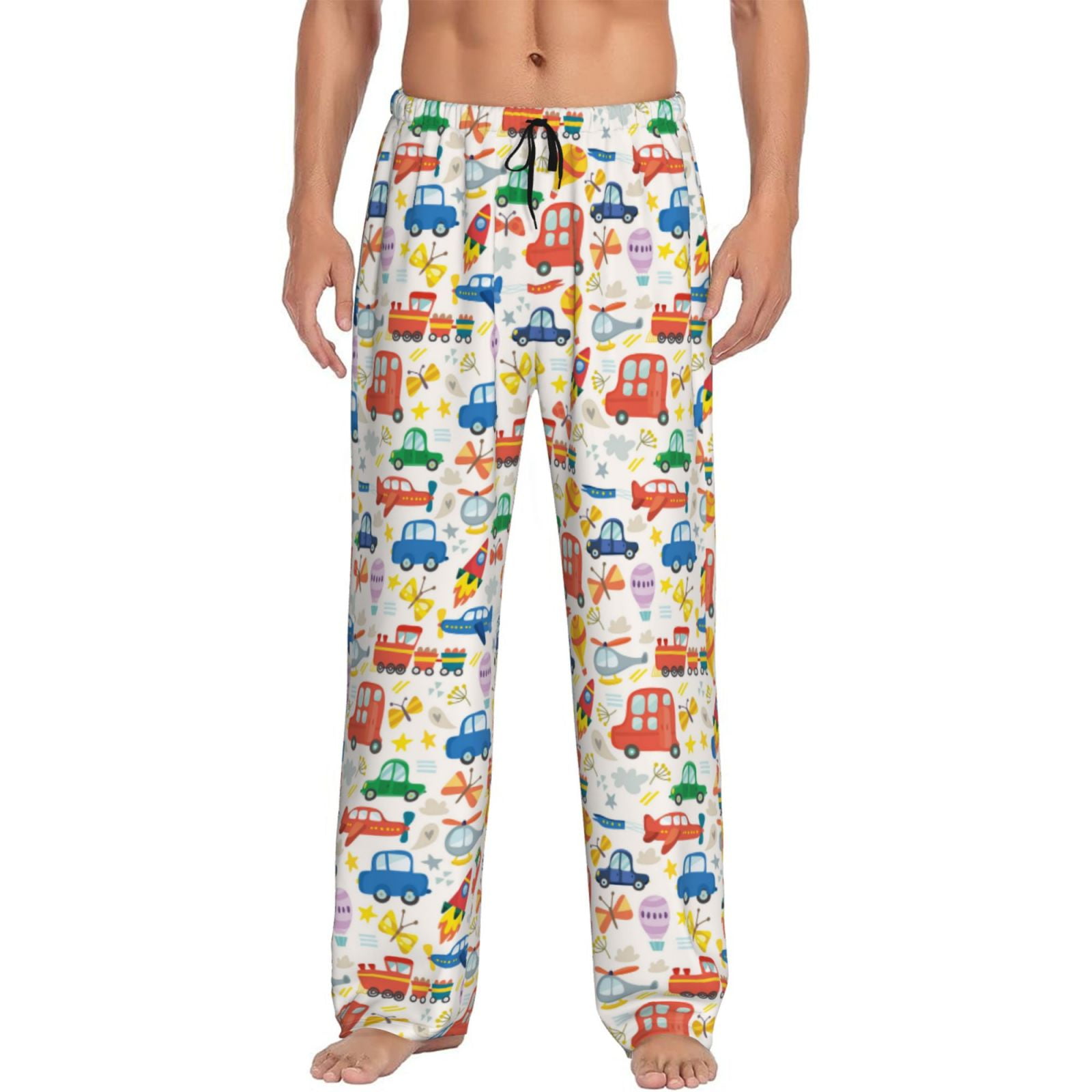Balery Cartoon Transportation print Men's Pajama Pants,Ultra ...