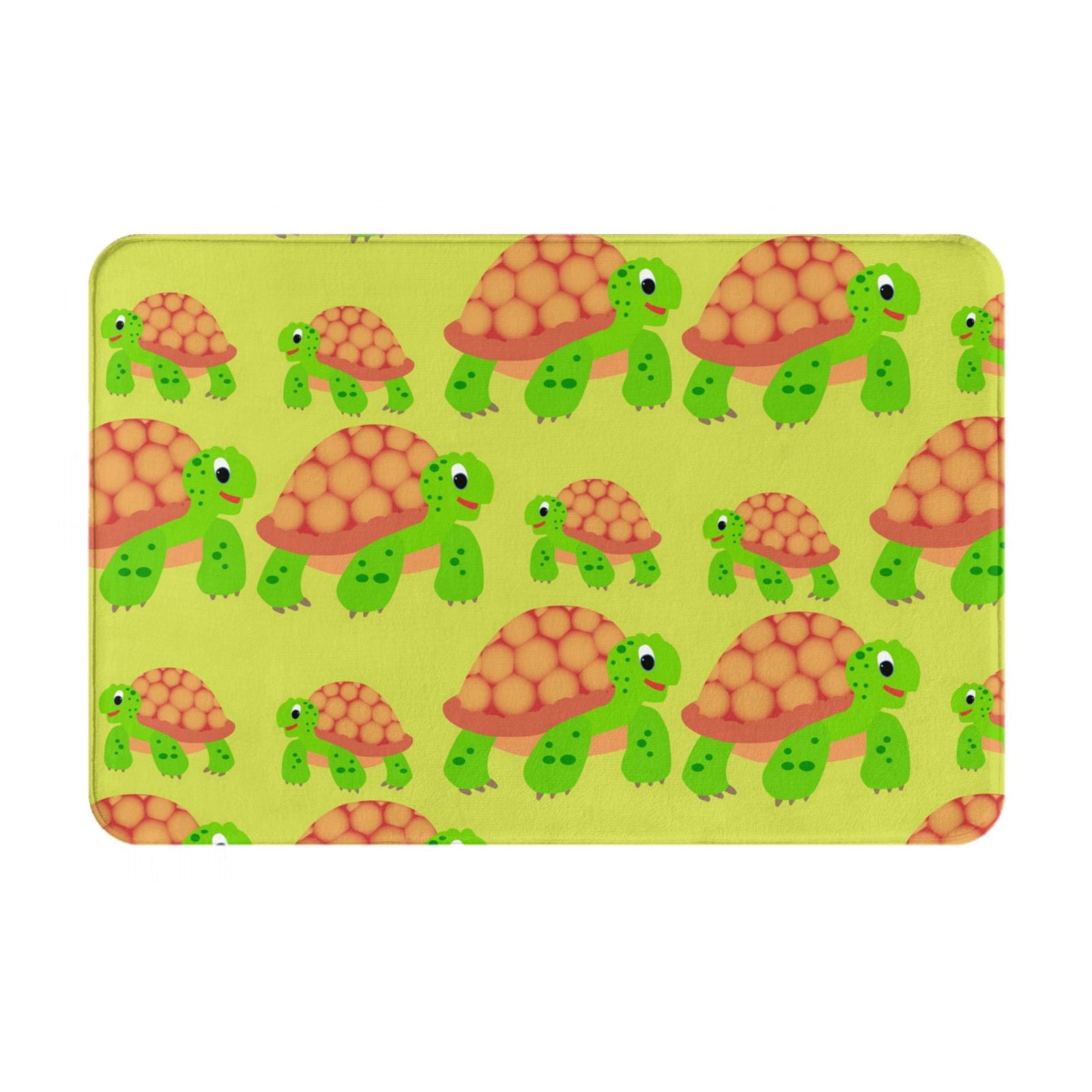 Balery Cartoon Turtles 1 Doormat, Durable Flannel Fabric, Waterproof ...