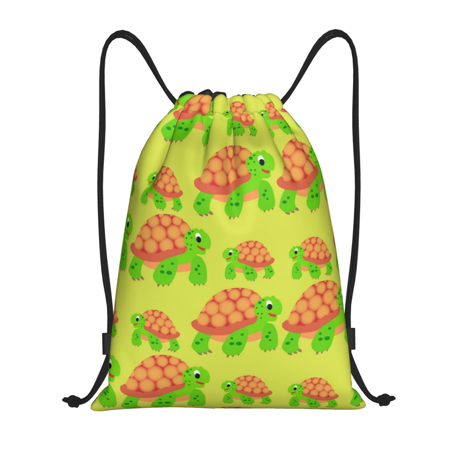 Balery Cartoon Turtles 1 Pattern Drawstring Backpack Bag Sport Gym ...