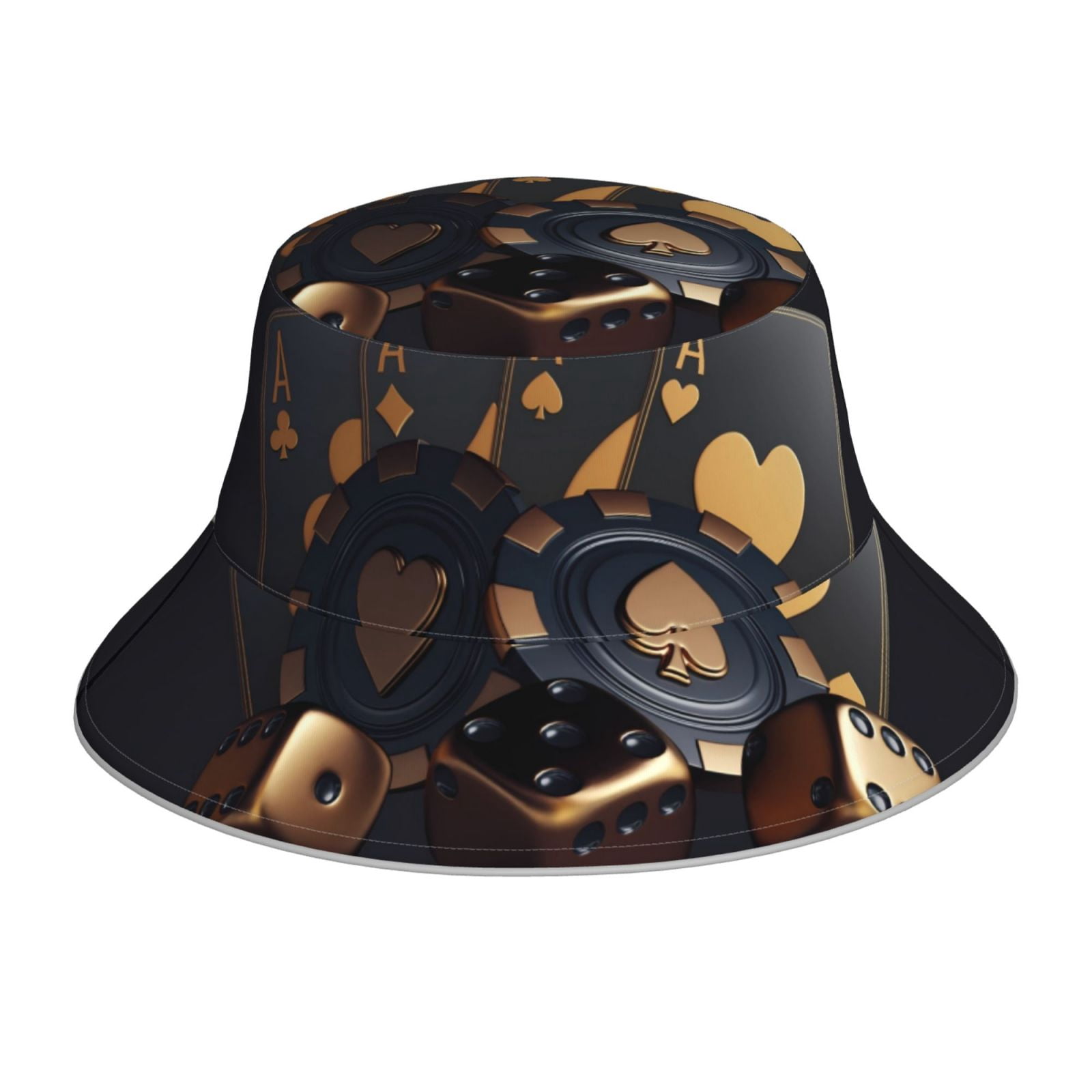 Balery Casino Cards Poker Sun Hats for Men Women Bucket Hat UPF 50 ...