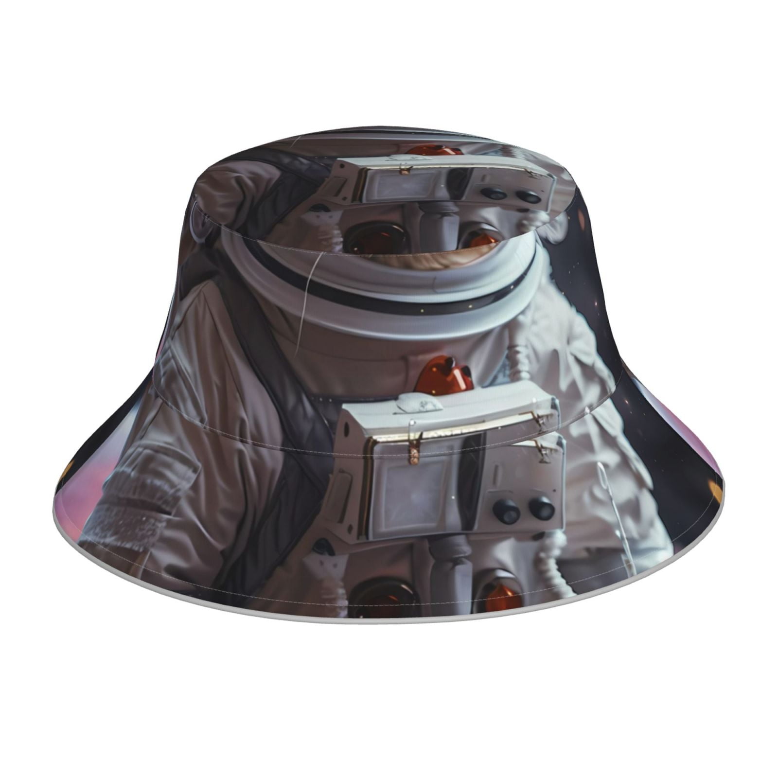 Balery Cat Astronaut In Space Sun Hats for Men Women Bucket Hat UPF 50 ...