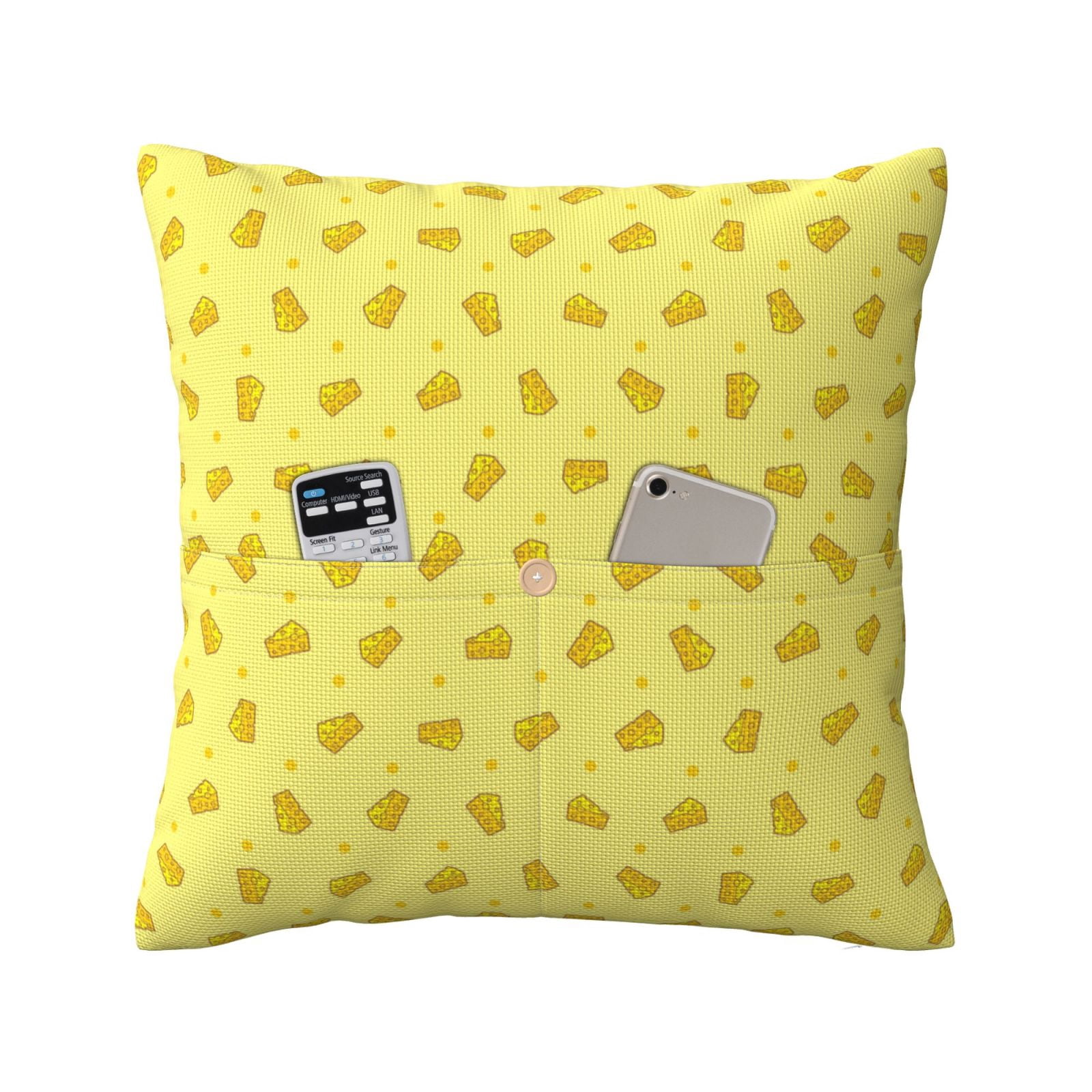 Balery Cheese 1 Pattern Linen Decorative Throw Pillow Covers Cushion ...