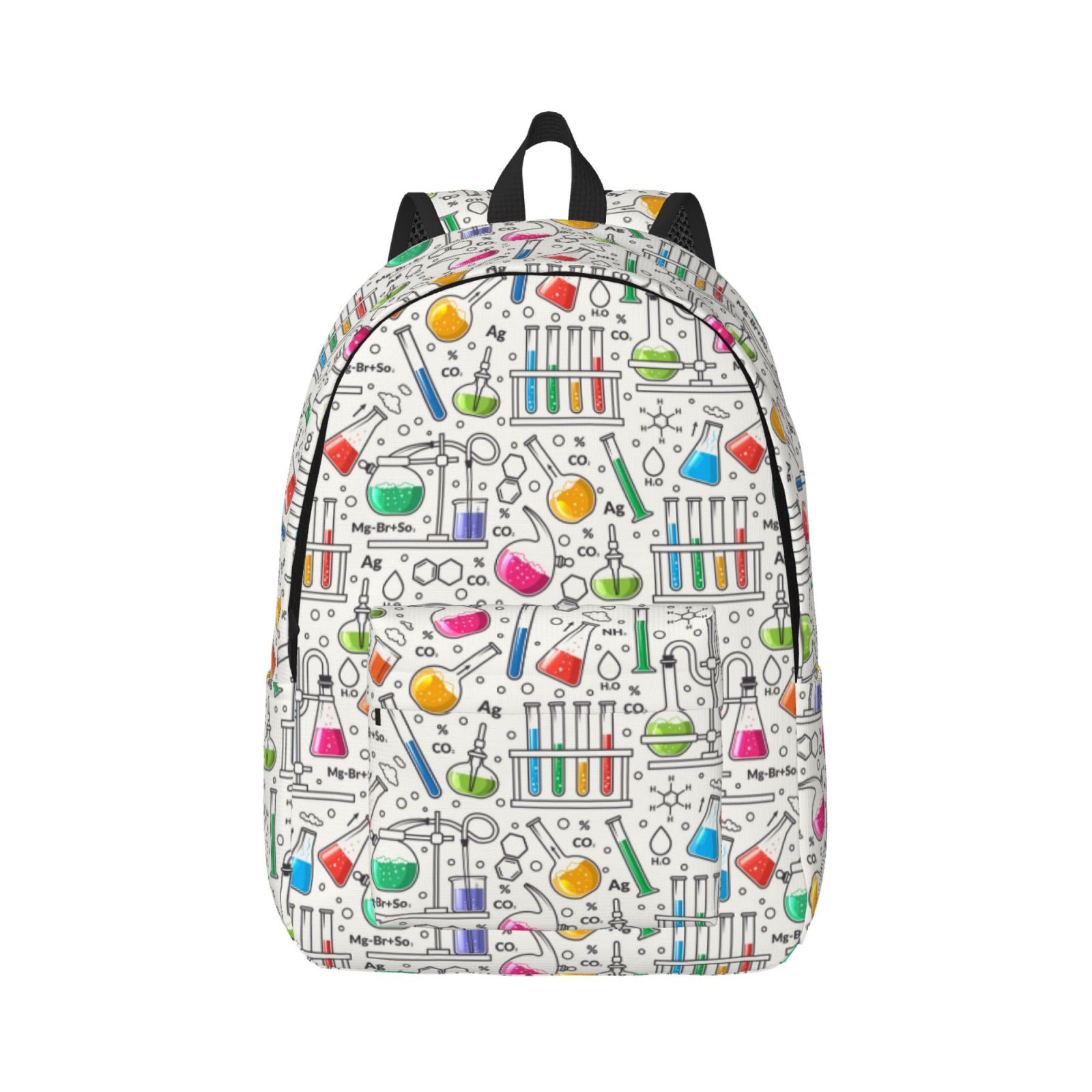 Balery Chemical Flasks And Test Tubes Vintage Canvas Backpack for Men ...