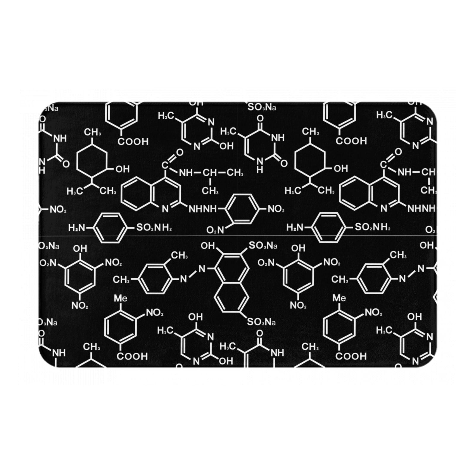 Balery Chemistry Formulas 1 Doormat, Durable Flannel Fabric, Waterproof ...