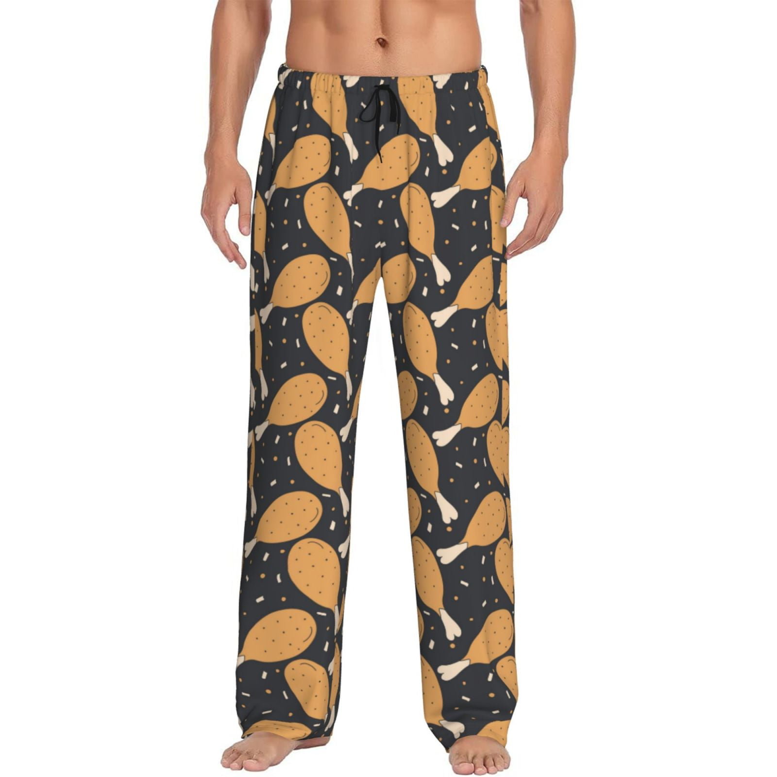 Balery Chicken Legs print Men's Pajama Pants,Ultra Lightweight Pjs ...