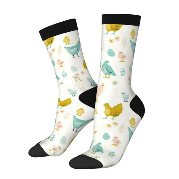 Balery Happy Graduation Pattern Crew Socks Unisex– Soft & Breathable ...