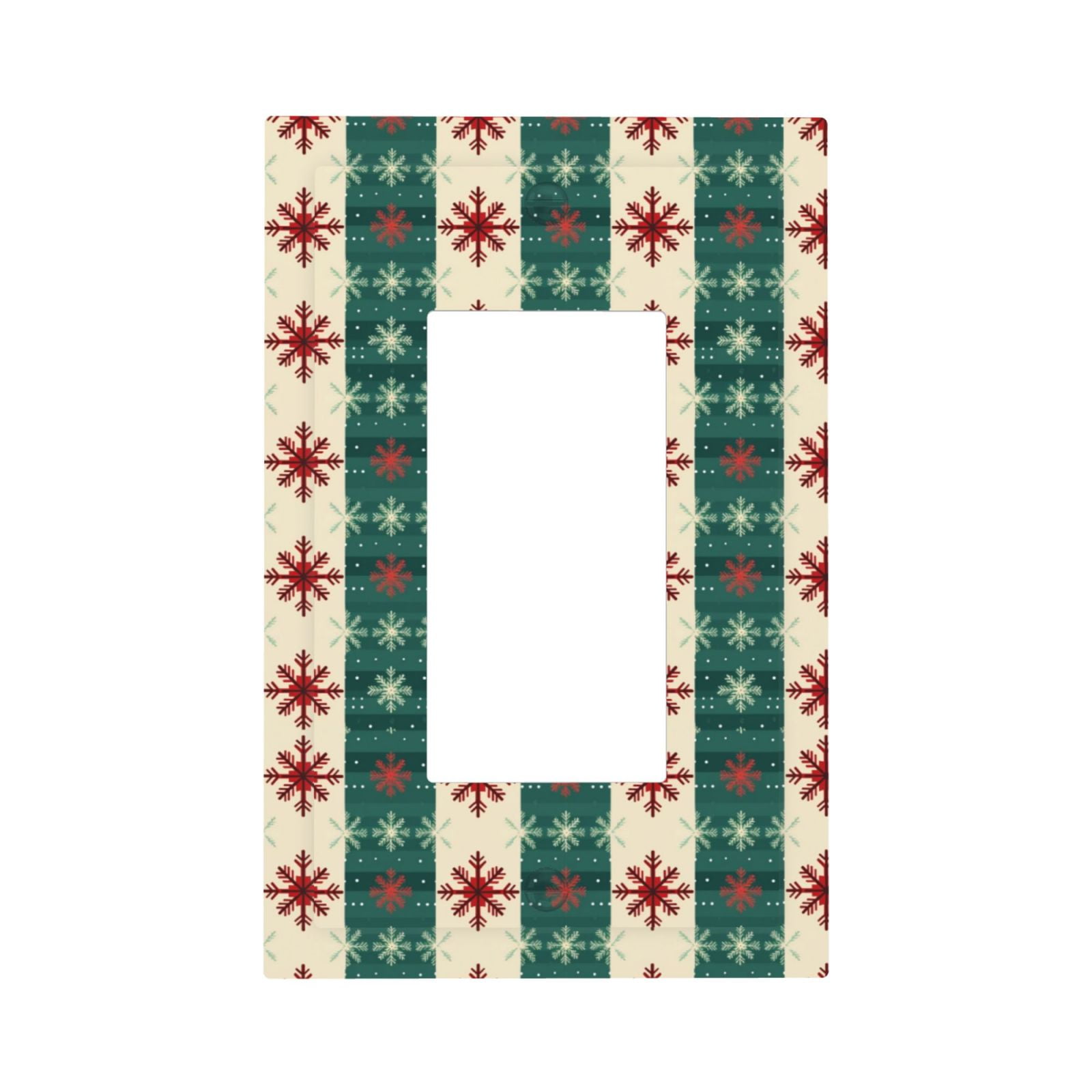 Balery Christmas Snowflakes Plaid for Duplex Wall Plates Kit ...