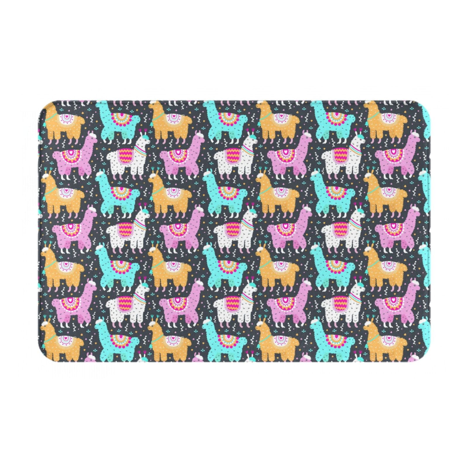 Balery Colorful Alpaca Doormat, Durable Flannel Fabric, Waterproof ...