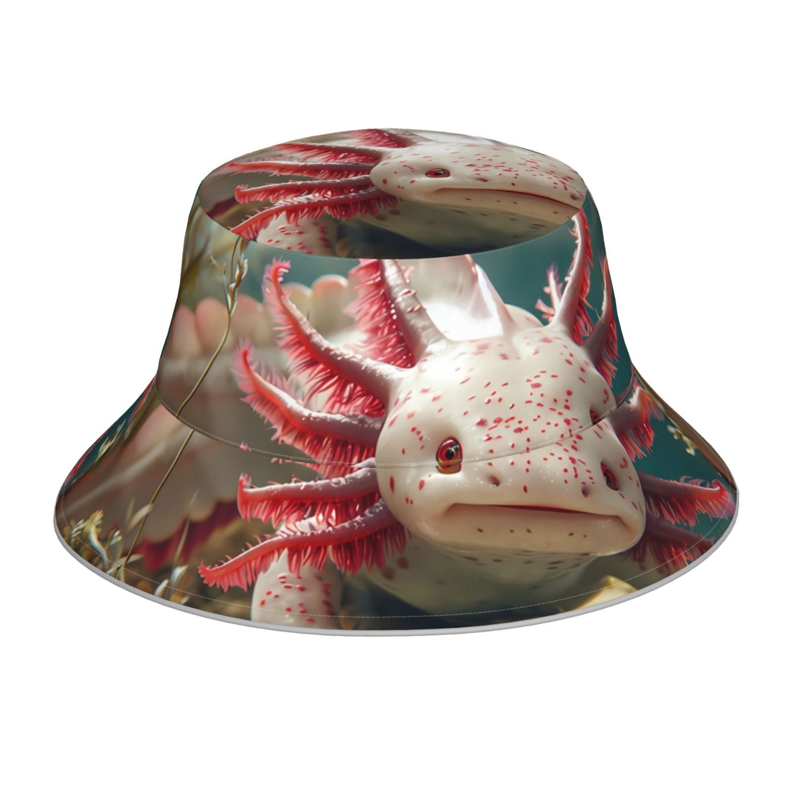 Balery Colorful Axolotl Underwater Sun Hats for Men Women Bucket Hat ...