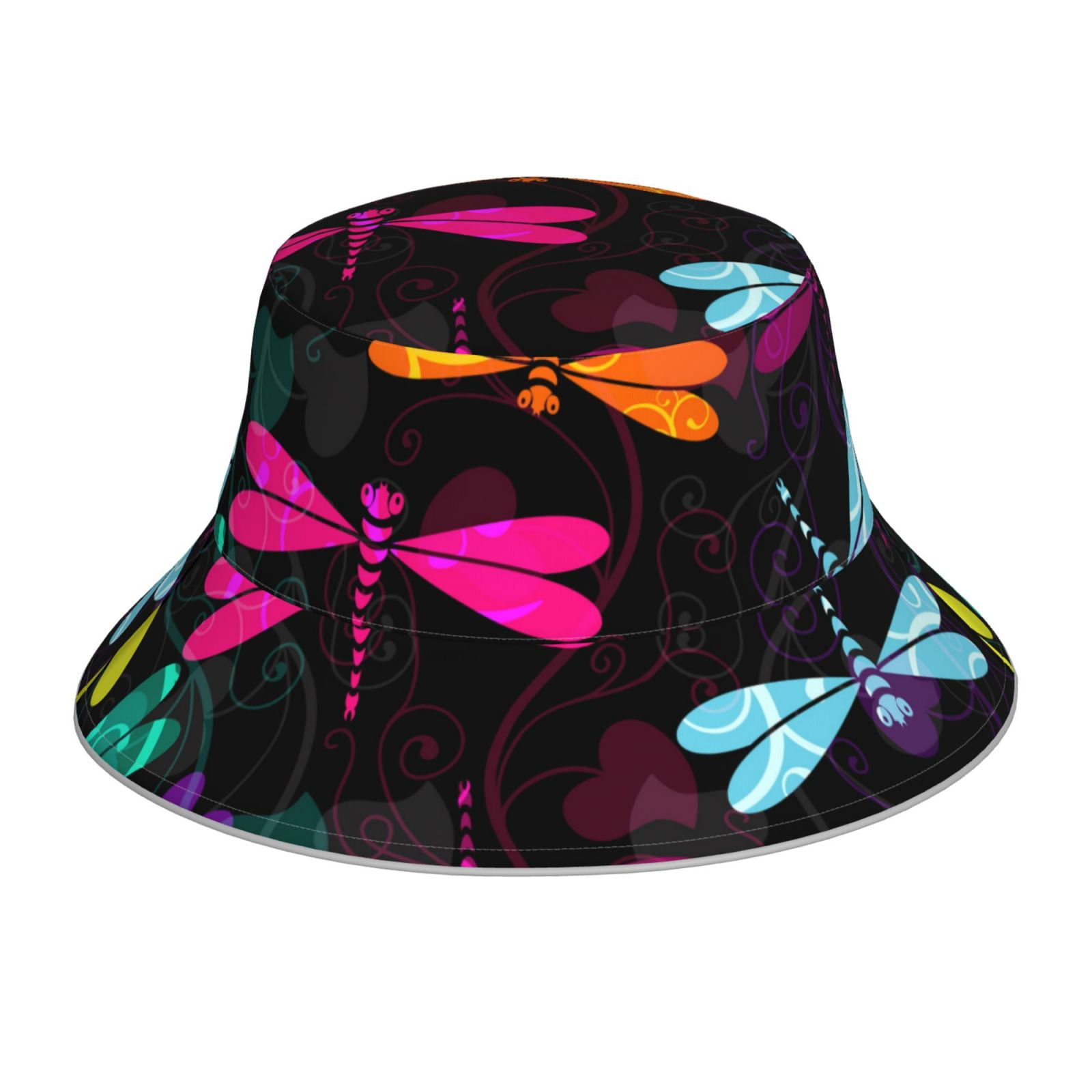 Balery Colorful Dragonflies Sun Hats for Men Women Bucket Hat UPF 50 ...
