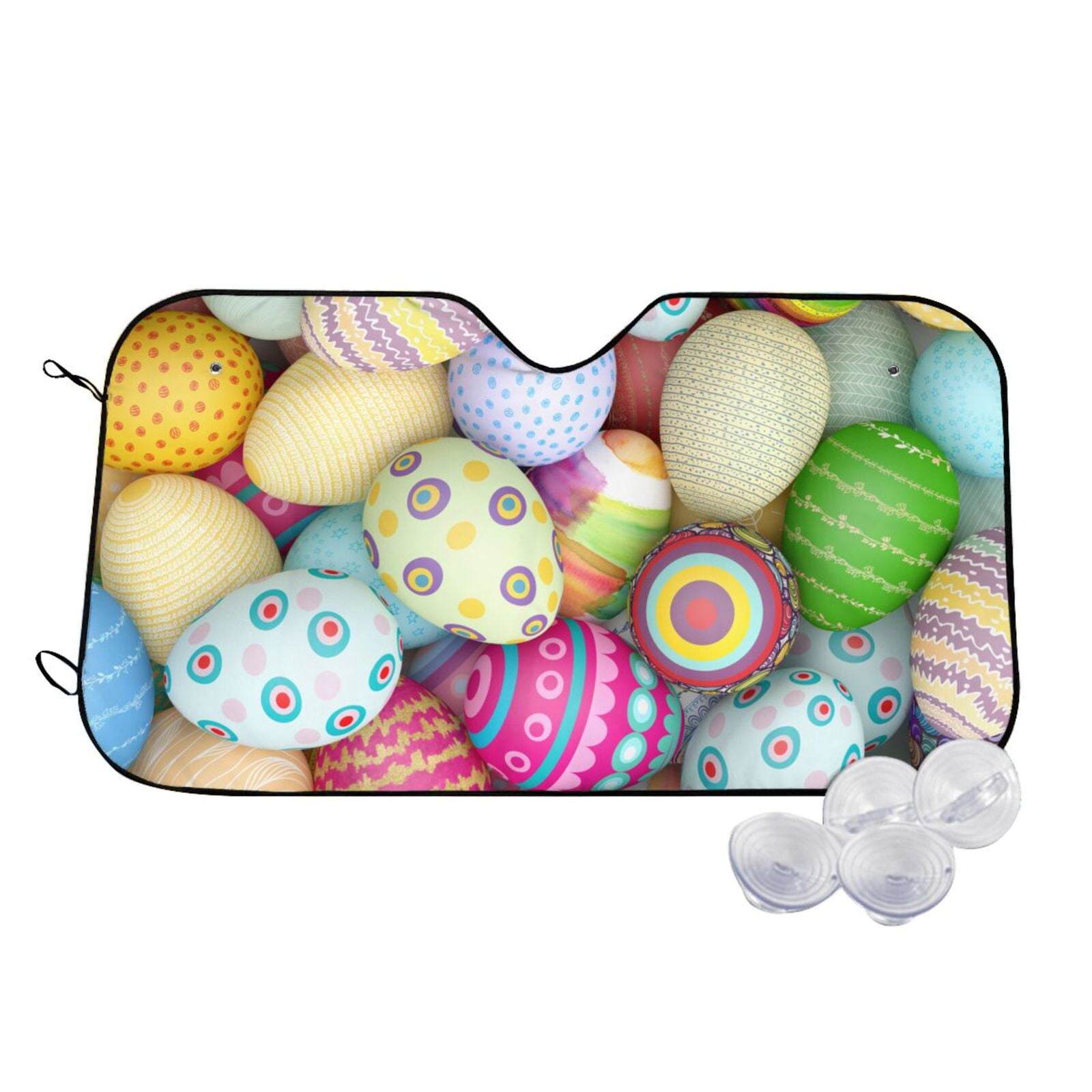 Balery Colorful Easter Eggs Windshield Sun Shade, Car Front Window ...