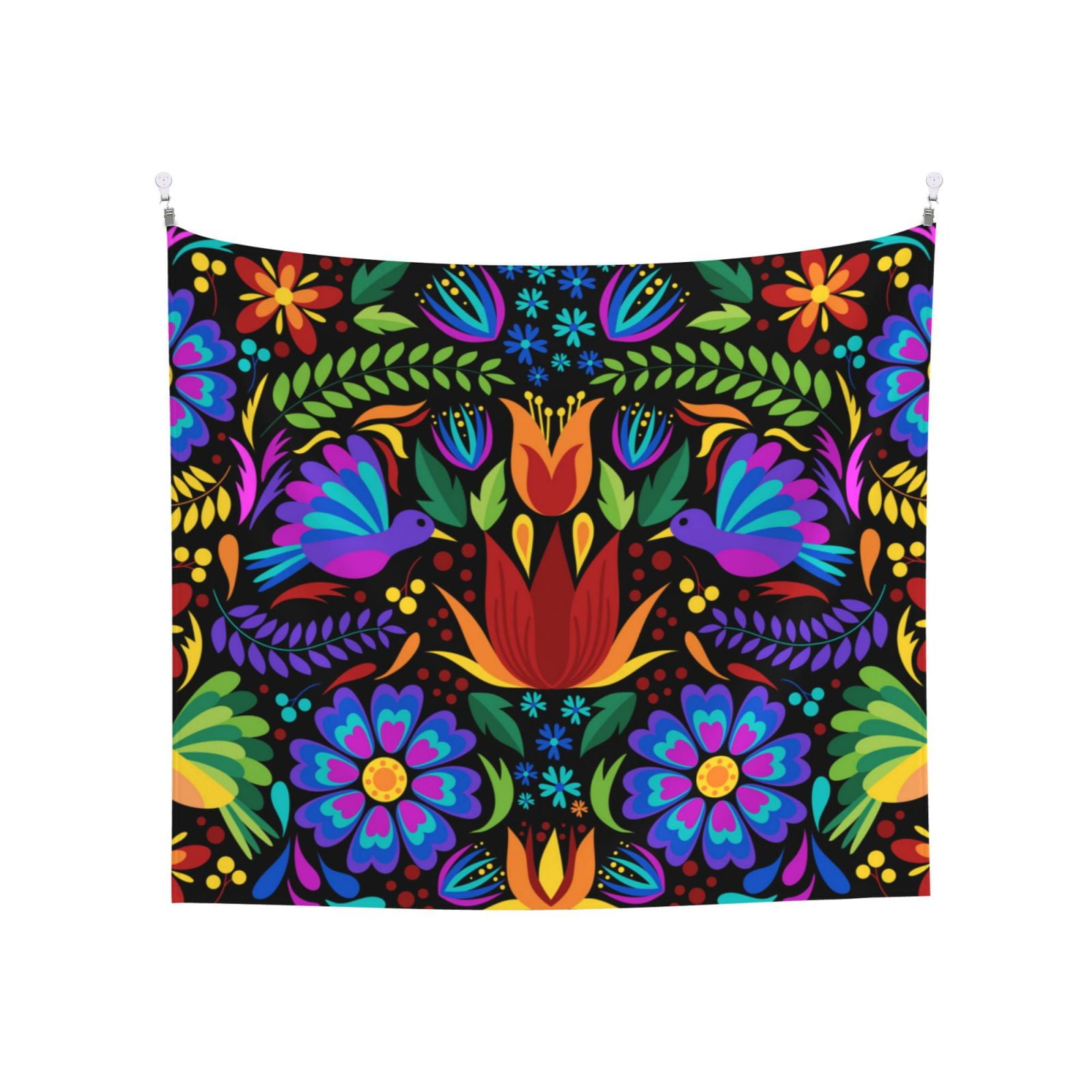 Balery Colorful Floral Pattern Tapestry 60x51 Inches - Large Wall ...