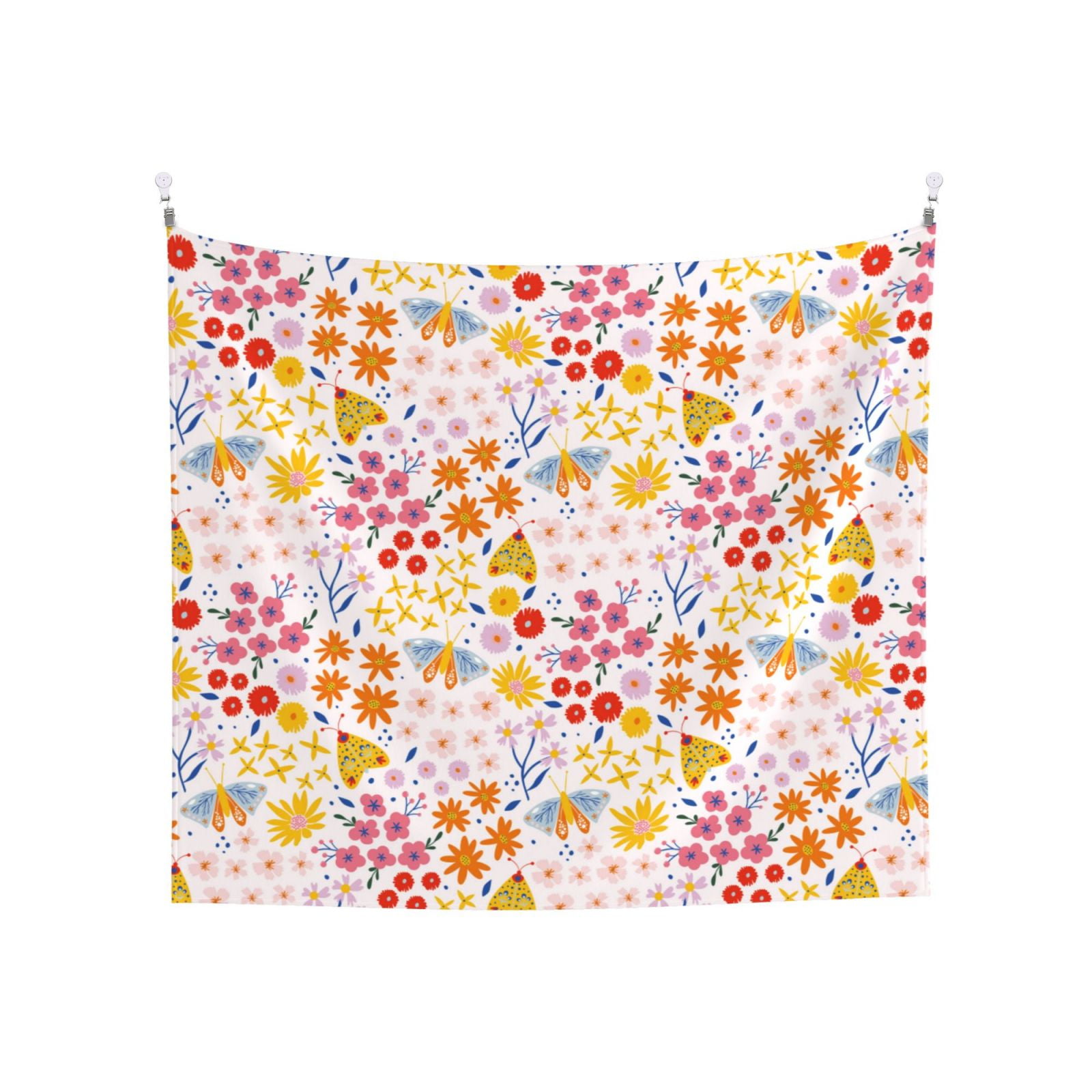 Balery Colorful Floral Pattern Tapestry 60x51 Inches - Large Wall ...