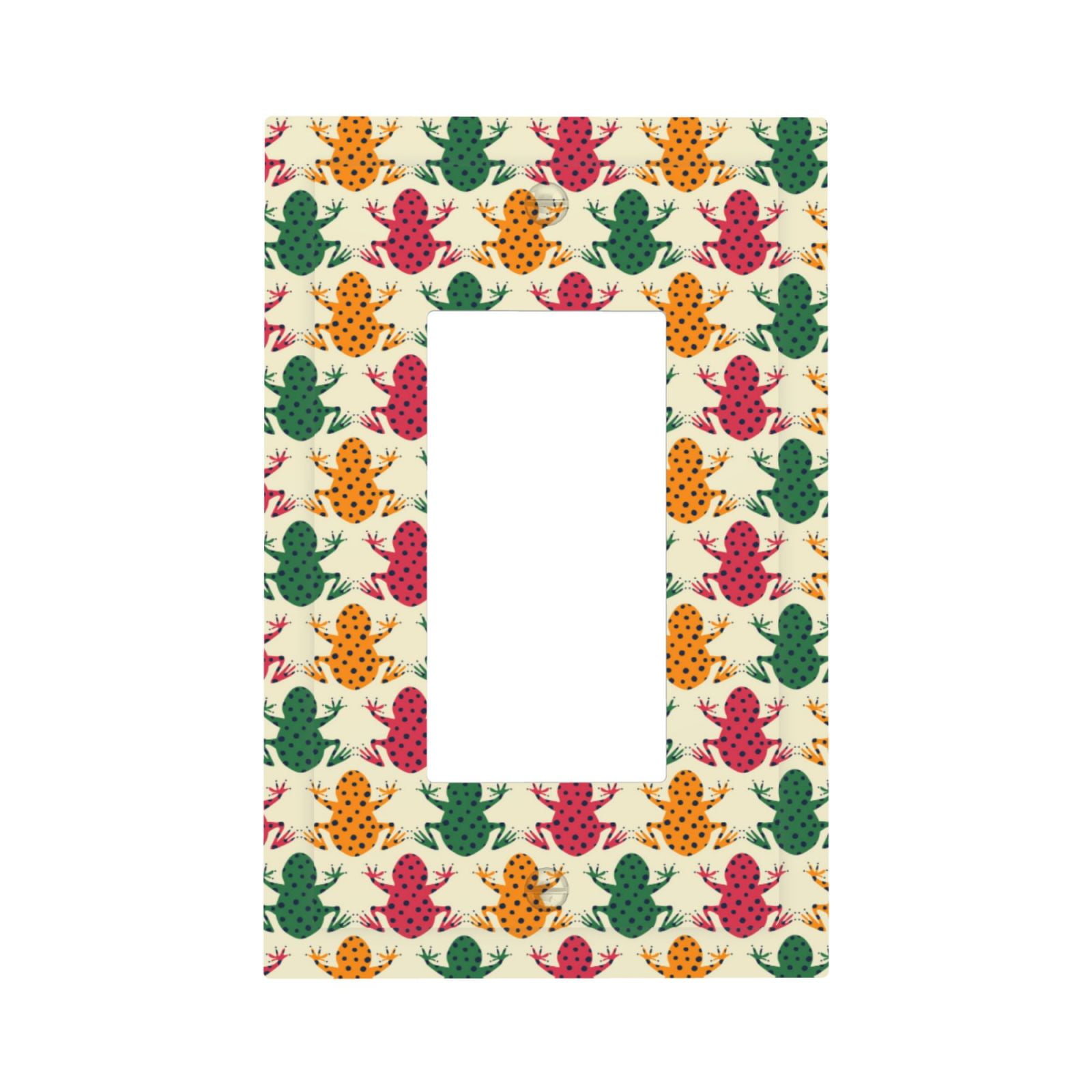 Balery Colorful Frogs for Duplex Wall Plates Kit, Electrical Outlet ...