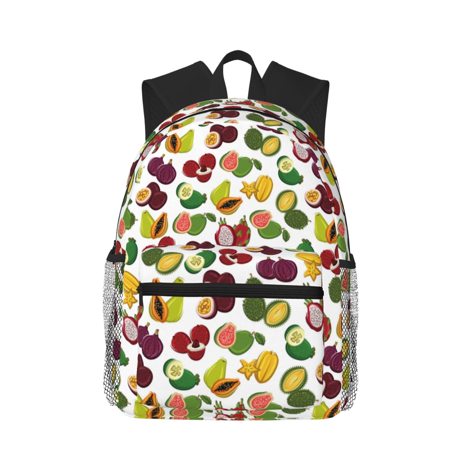 Balery Colorful Fruits Backpack for Women Men,Lightweight Casual Travel ...