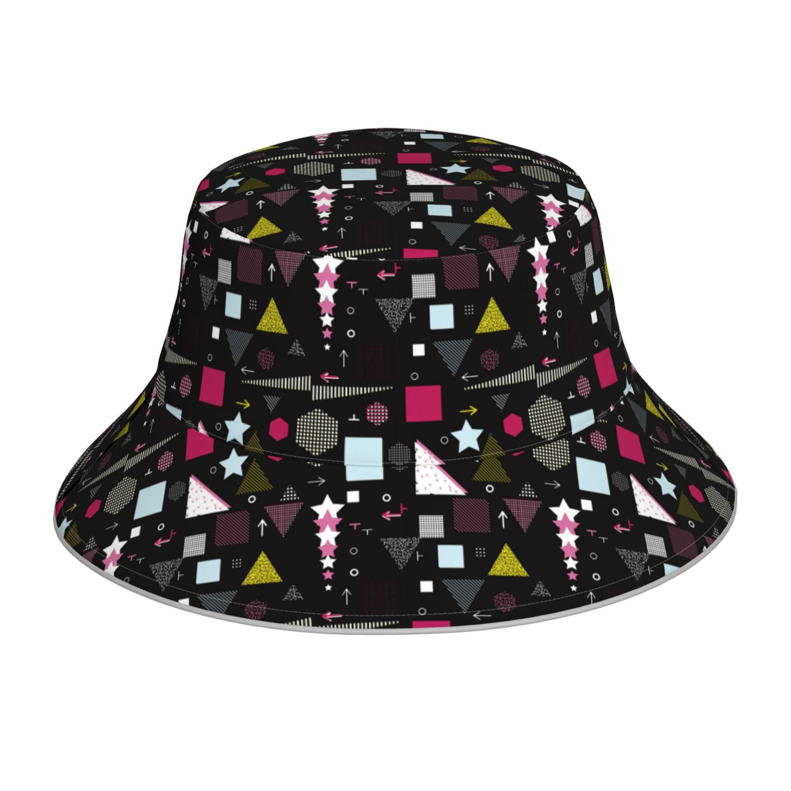 Balery Colorful Geometry Sun Hats for Men Women Bucket Hat UPF 50 ...