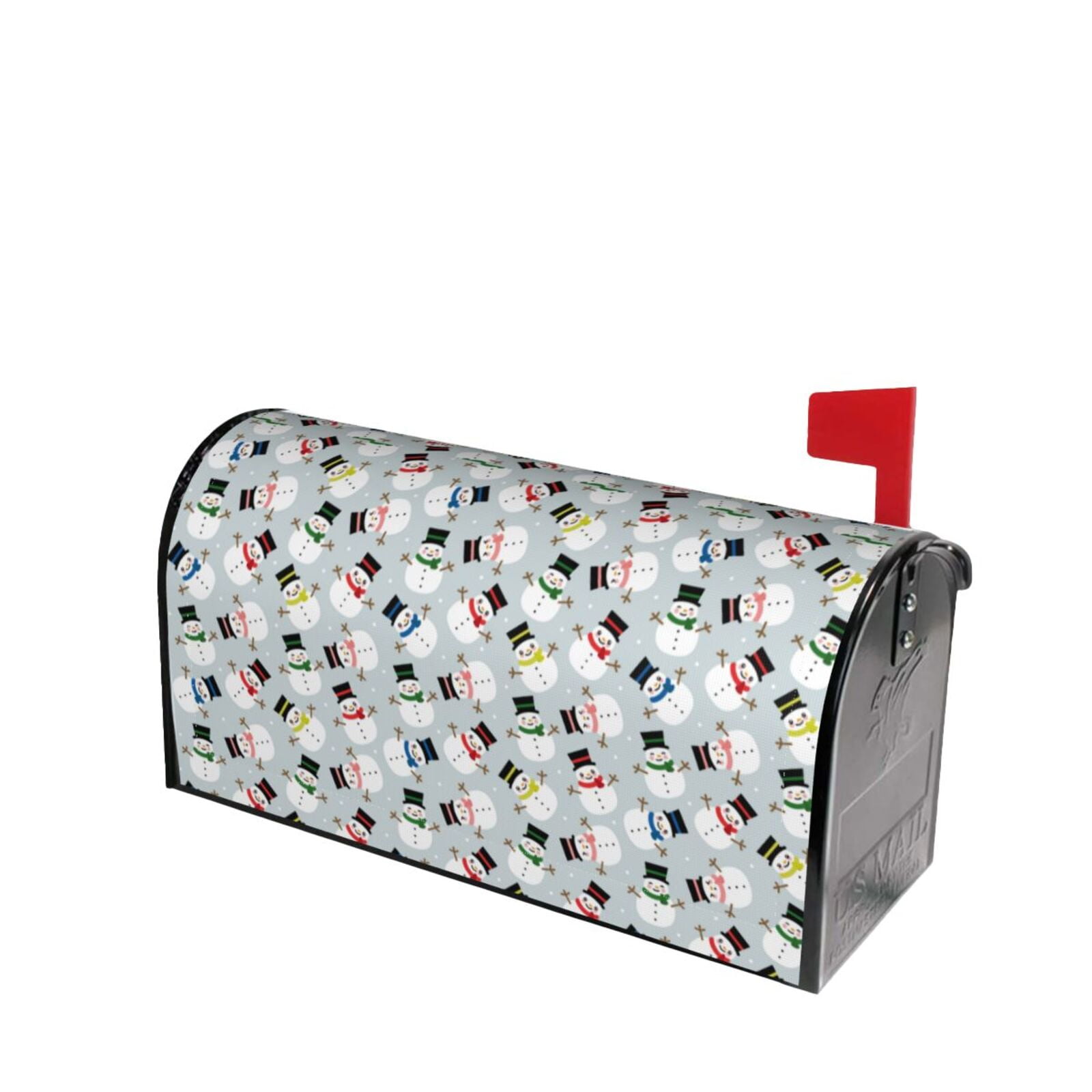 Balery Colorful Hat Snowman Mailbox Cover - Standard Size-21x18 in ...