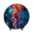 Balery Colorful Jellyfish Abstract Print Bone China Decorative Plate ...