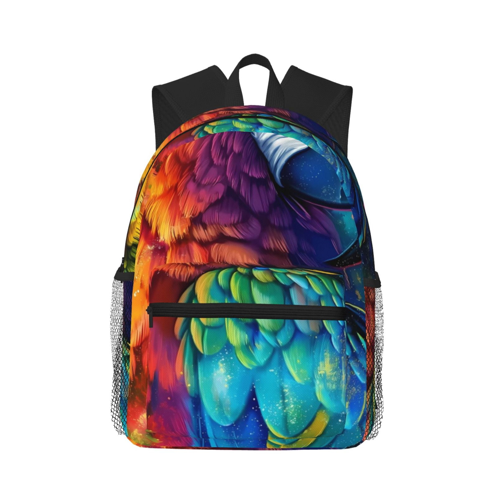 Balery Colorful Parrot Jungle Dream Backpack for Women Men,Lightweight ...