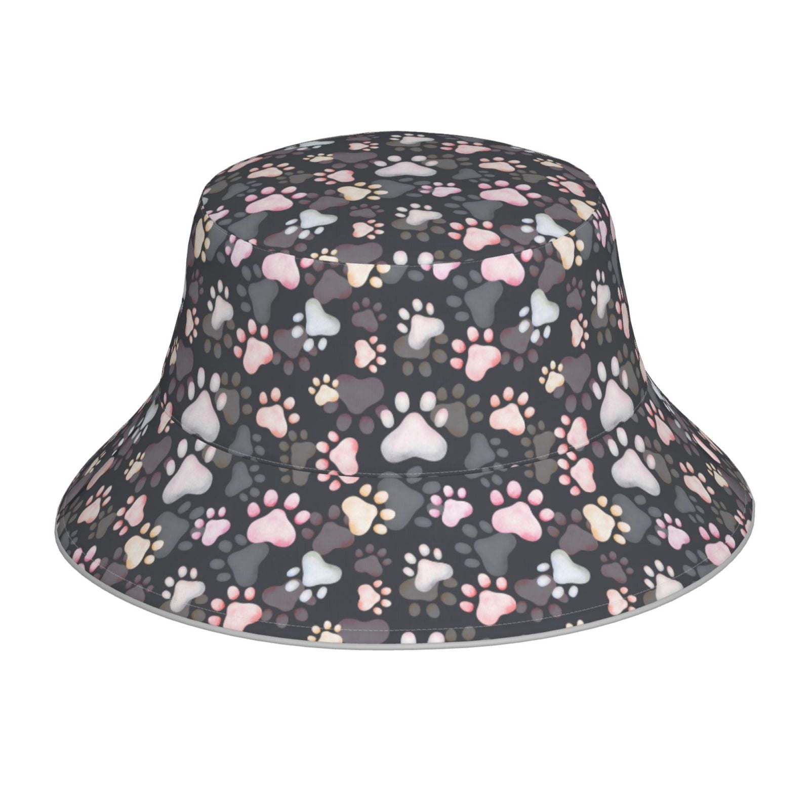 Balery Colorful Paws Of Dog Sun Hats for Men Women Bucket Hat UPF 50 ...